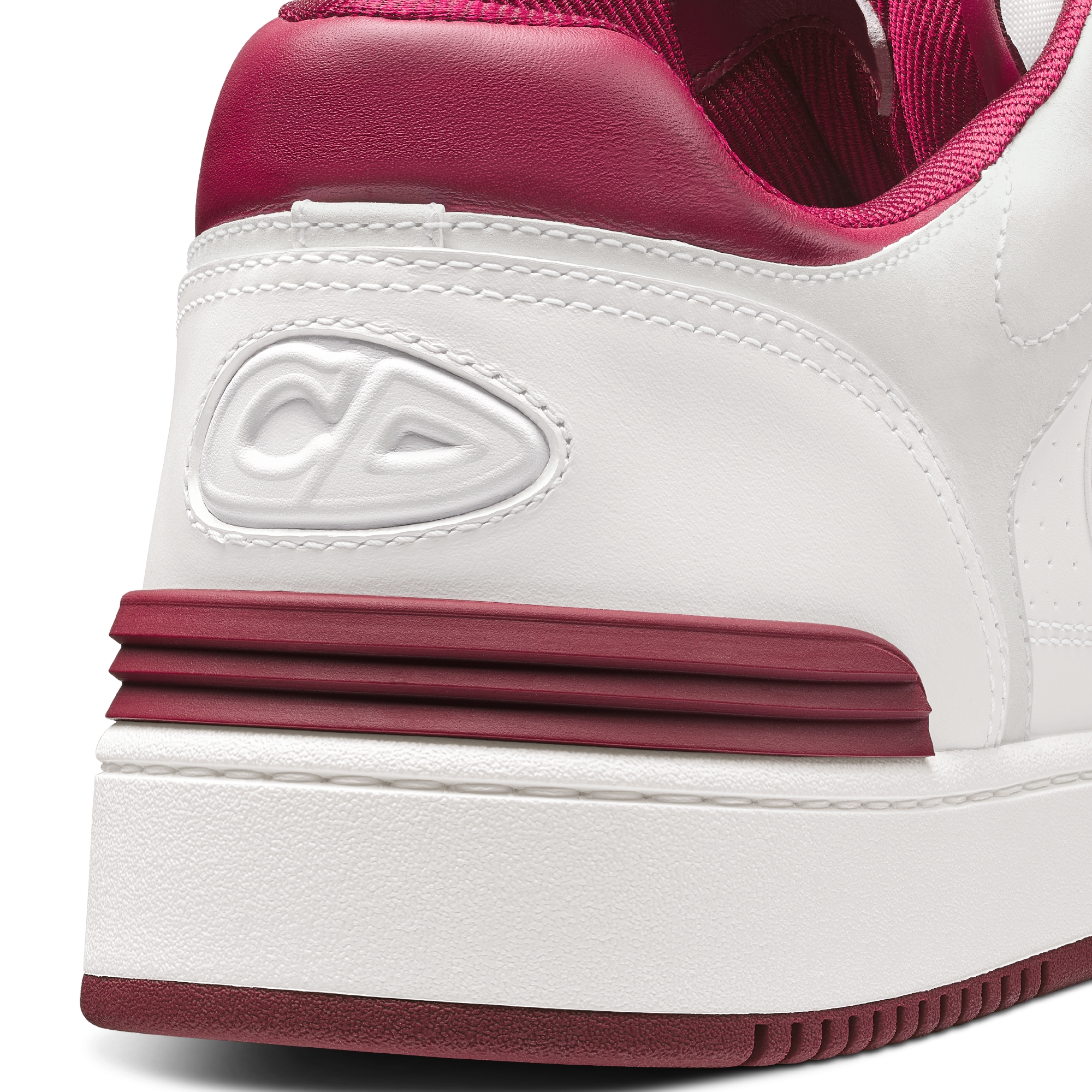 B57 Dribble Low-Top Sneaker White and Red Smooth Calfskin with White ...