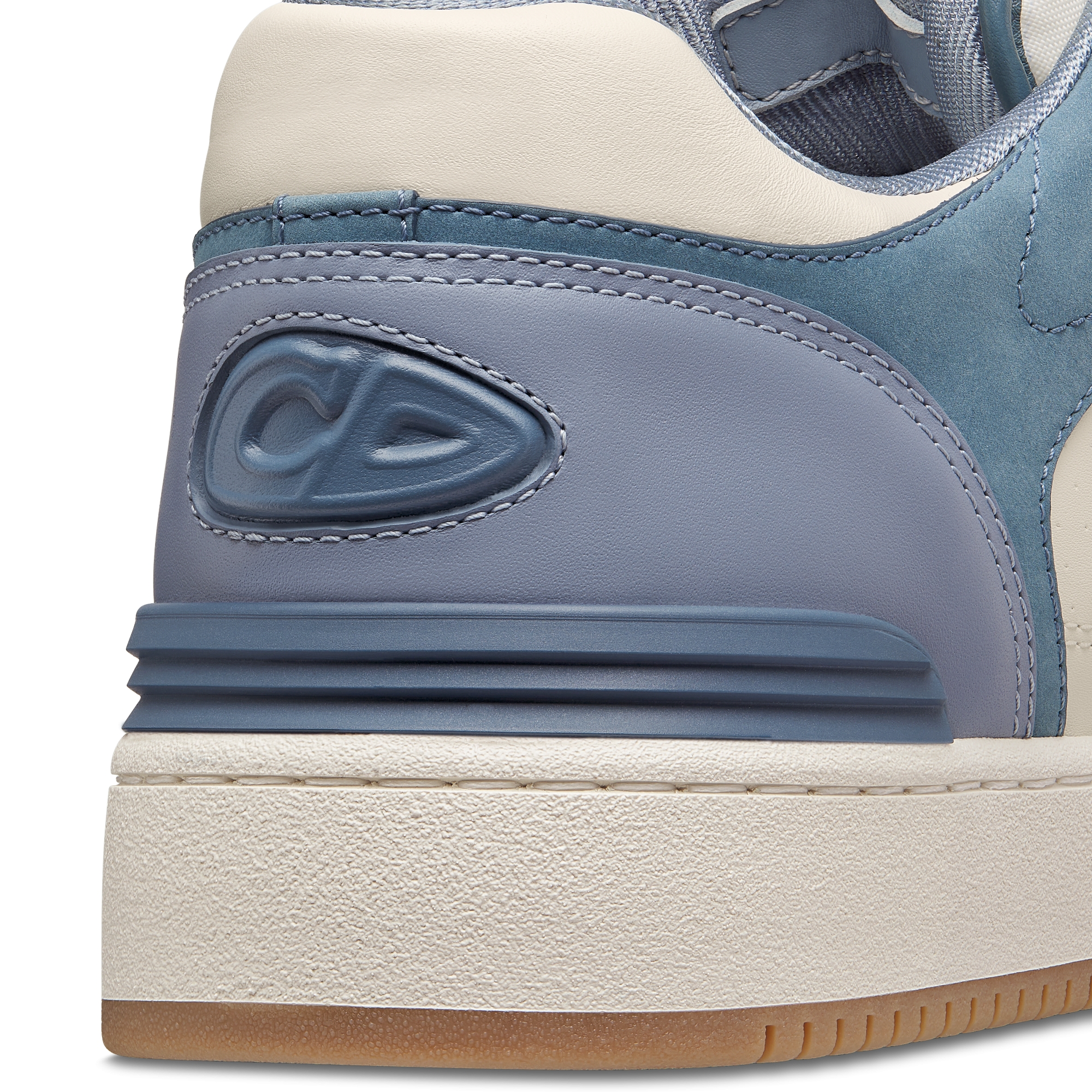 B57 Dribble Low-Top Sneaker Blue and Cream Smooth Calfskin with Blue ...