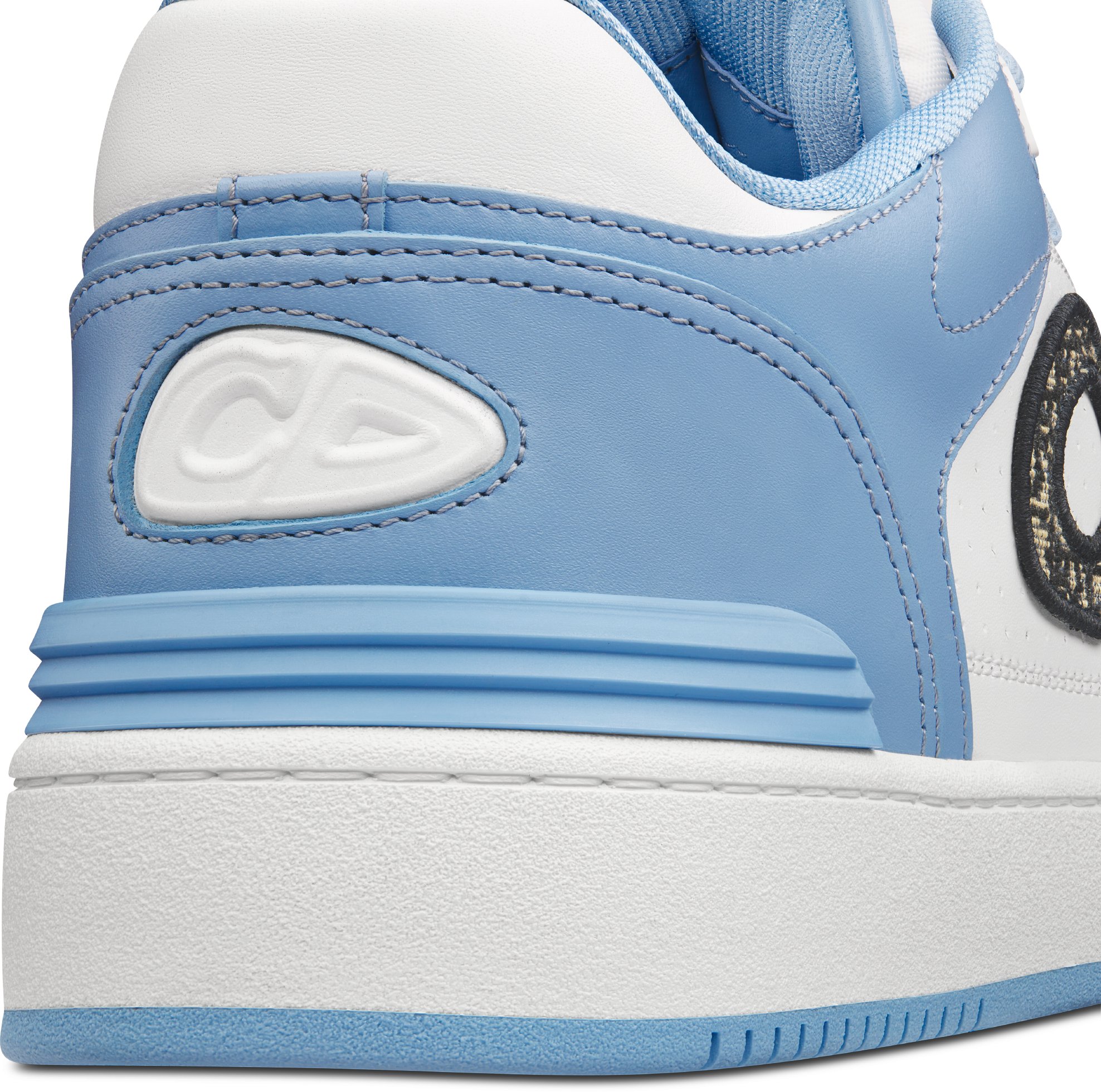 B57 Dribble Low-Top Sneaker Light Blue and White Smooth Calfskin with ...