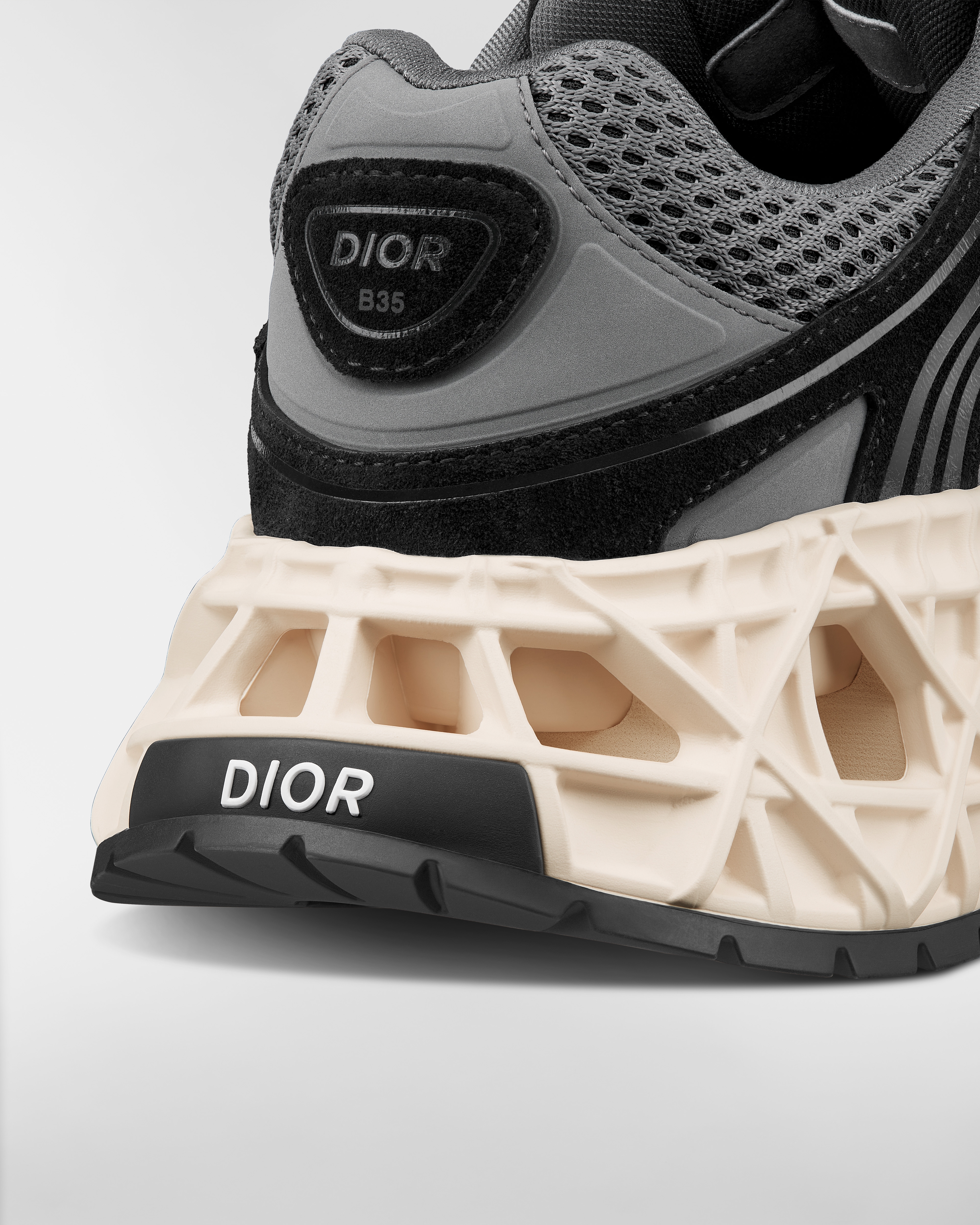 B35 NXXT Sneaker Black Suede, Gray Technical Fabric and Gray Technical ...