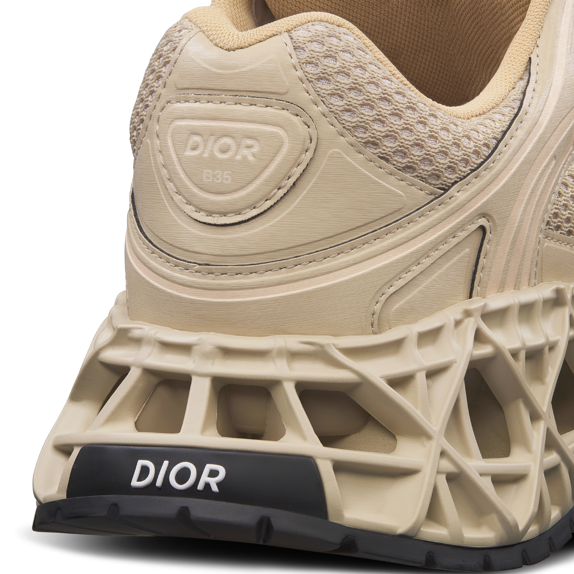 B35 NXXT Sneaker Beige Technical Fabric and Beige Technical Mesh | DIOR