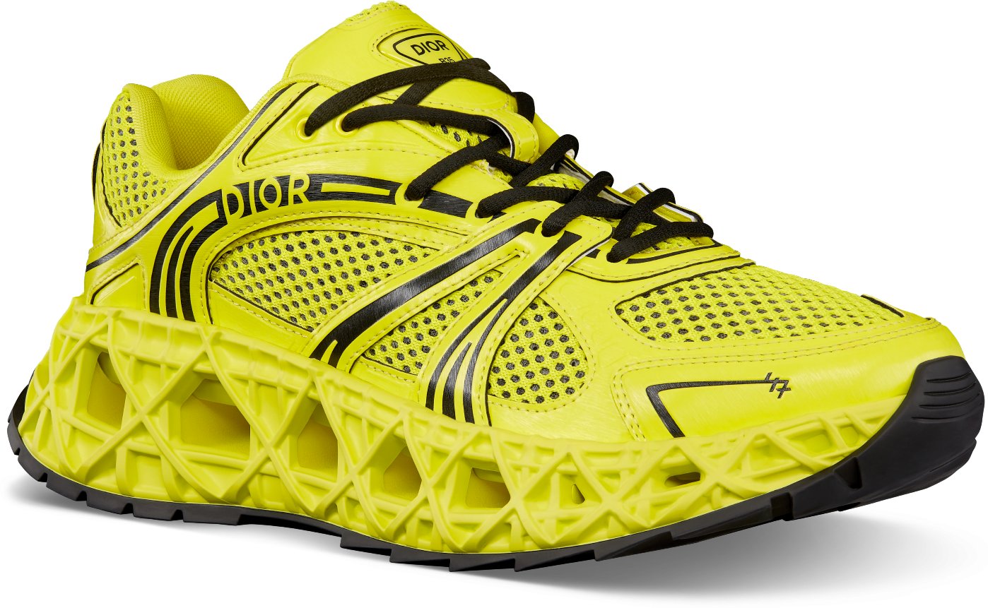 B35 NXXT-sneaker – BEPERKTE EN GENUMMERDE OPLAGE Gele technische stof ...