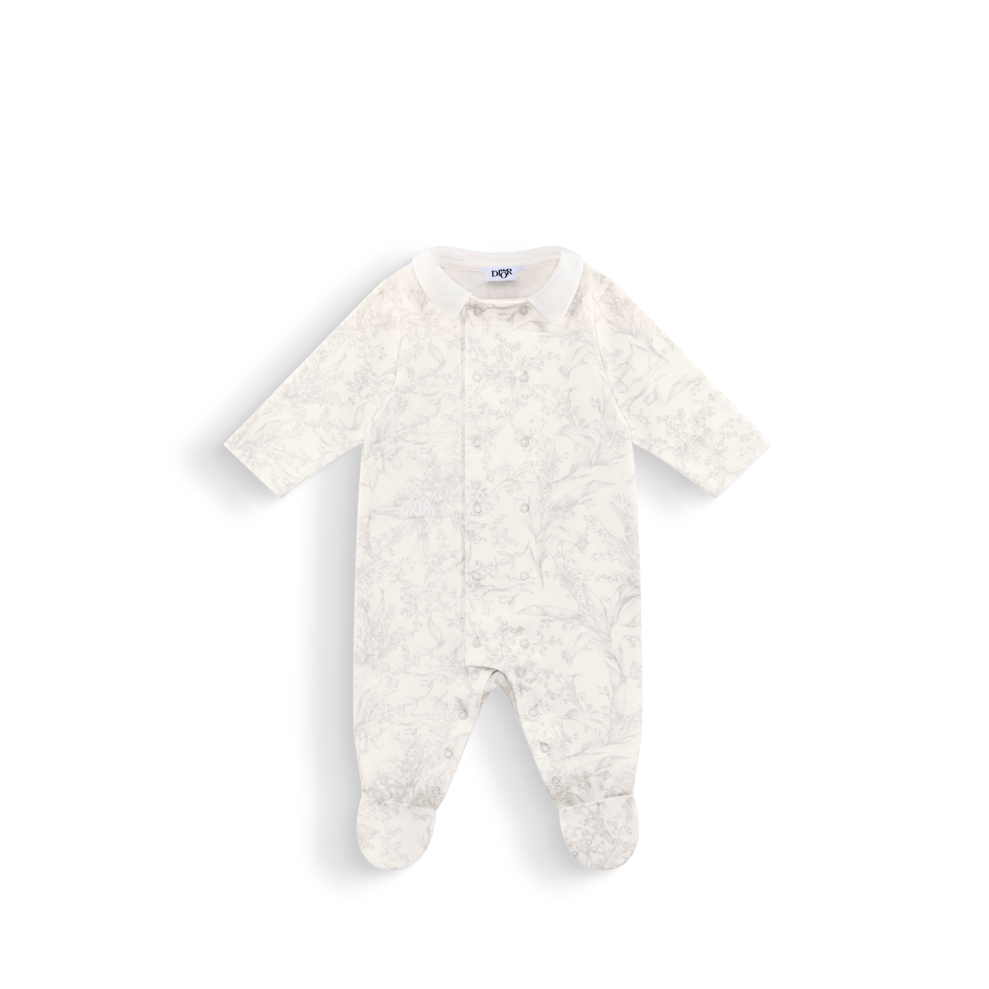 Newborn Gift Set Ivory Cotton Interlock with Light Gray Lily of the ...