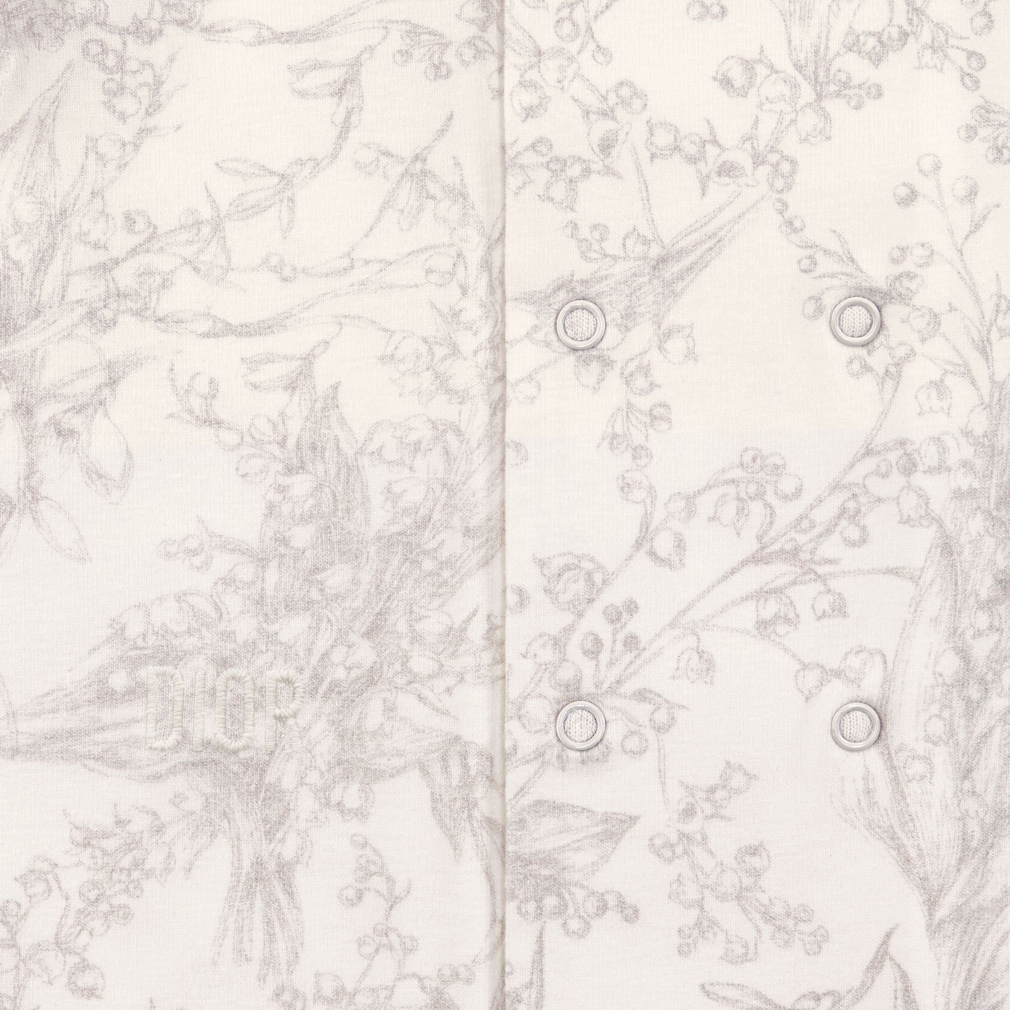 Newborn Gift Set Ivory Cotton Interlock with Light Gray Lily of the ...