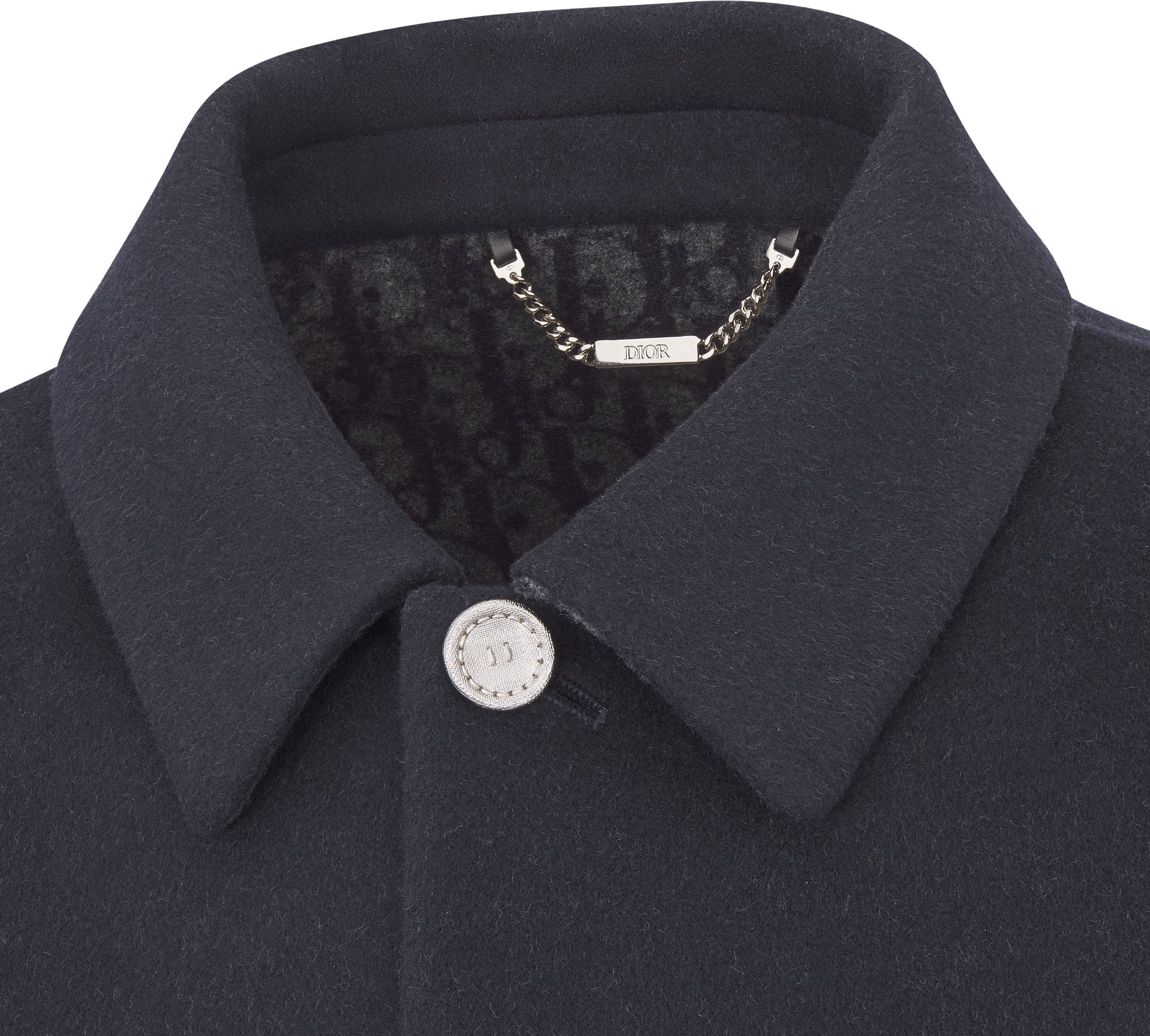 Dior Icons Workwear Jacket Navy Blue Double-Sided Virgin Wool and ...
