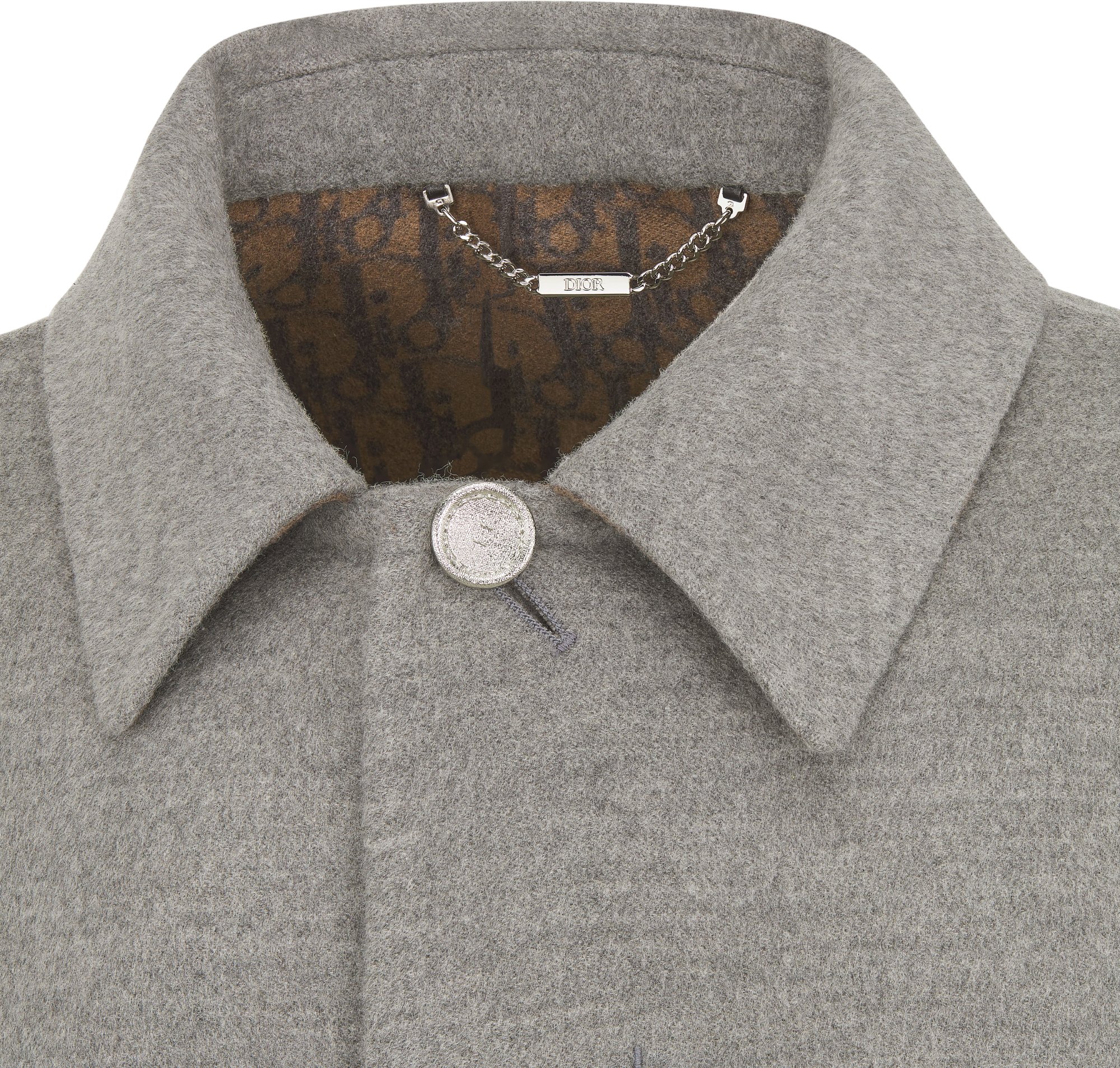 Dior Icons Workwear Jacket Gray Double-Sided Virgin Wool, Cashmere and ...