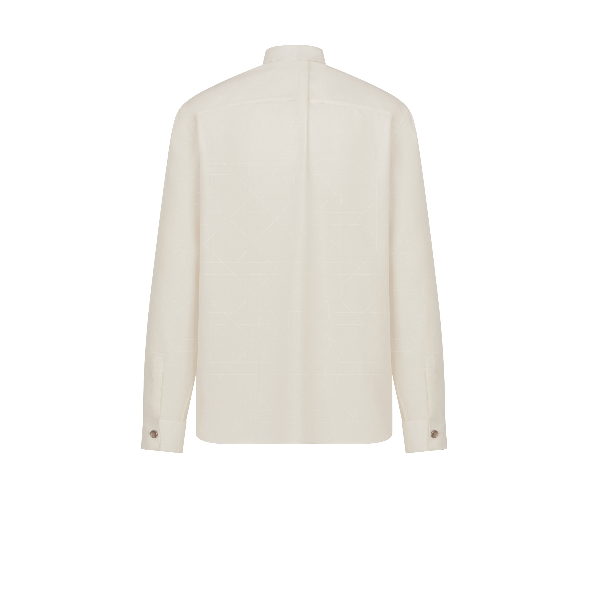 Camisa Cannage Dior Icons Mezcla de seda color crudo | DIOR