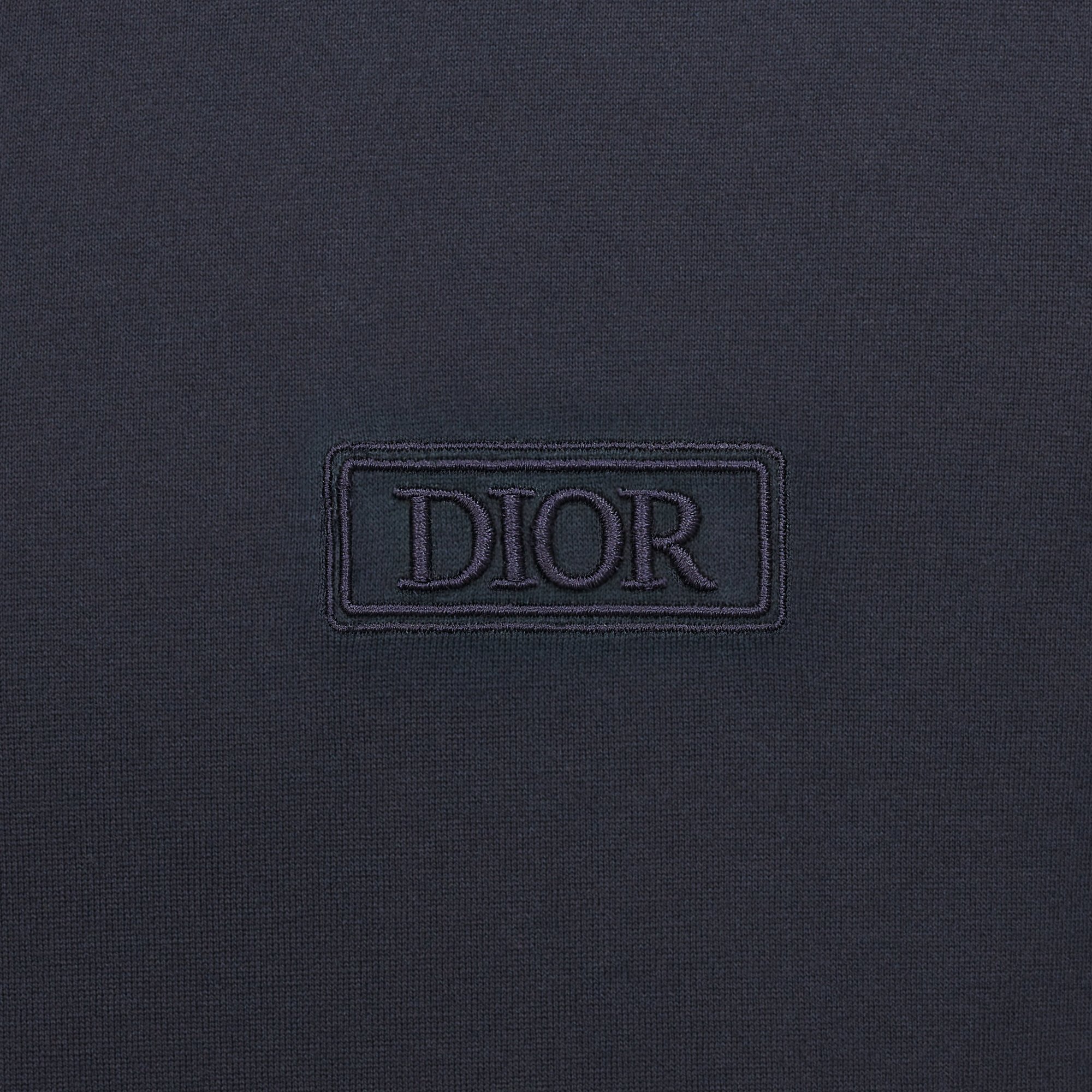 Dior Icons T-Shirt Navy Blue Sea Island Cotton Jersey | DIOR