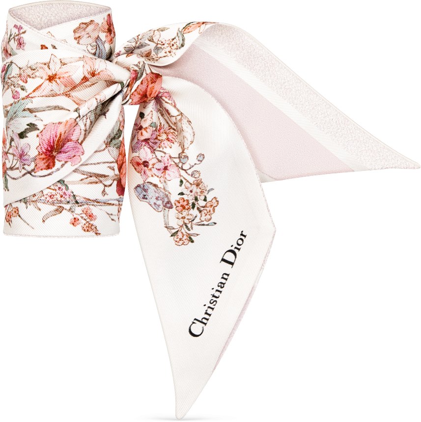 Mitzah Dior 4 Saisons Printemps Twill de soie blanc multicolore | DIOR