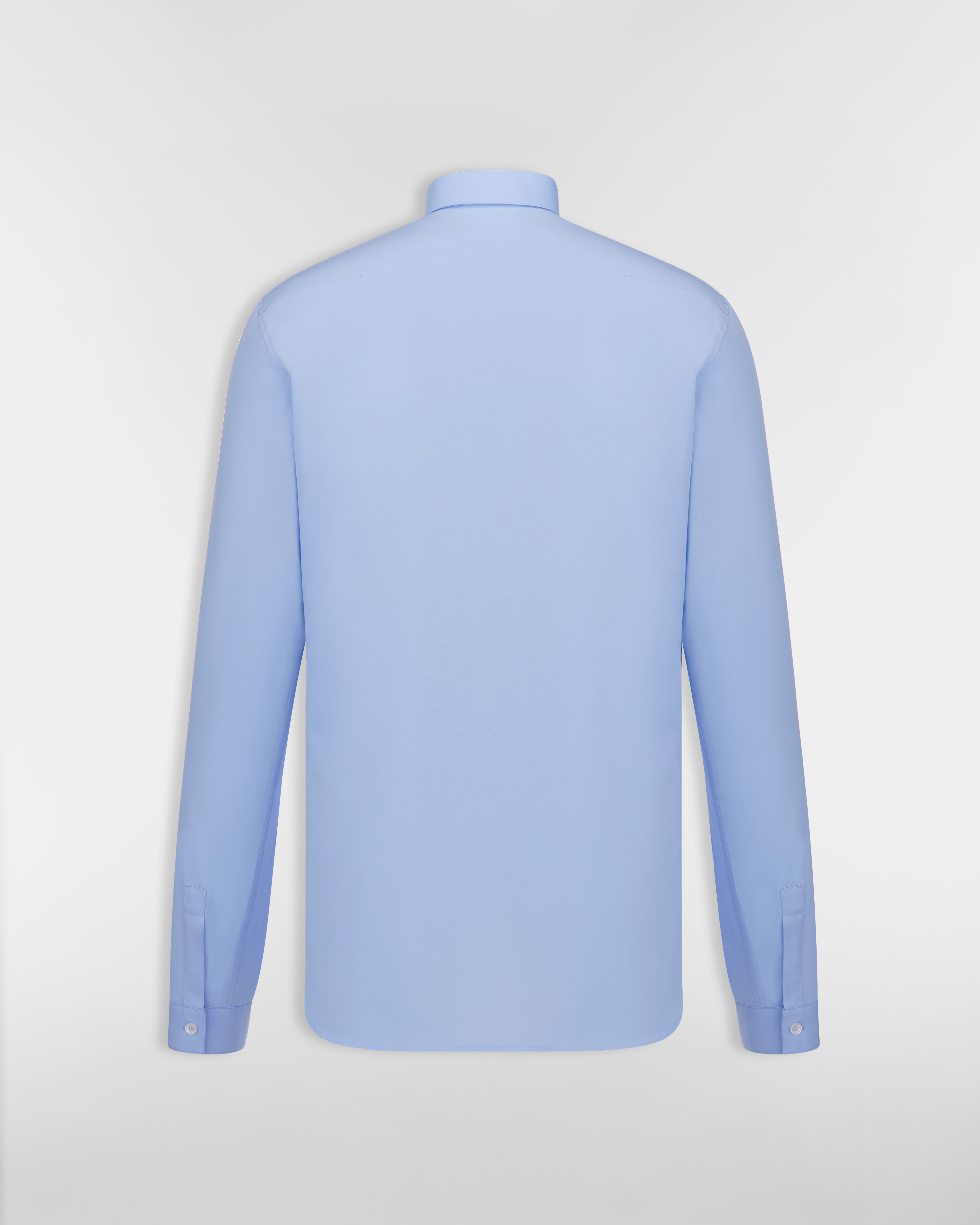 Shirt with Bee Embroidery Light Blue Cotton Poplin | DIOR