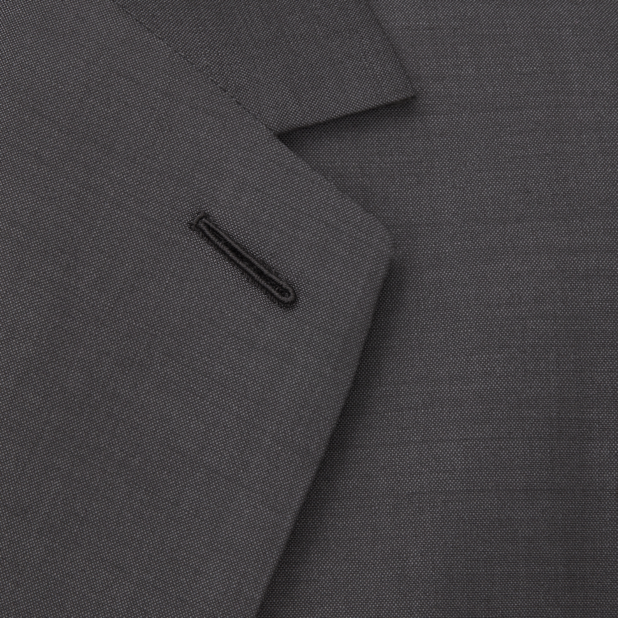 Veste classique Toile de laine vierge et mohair gris anthracite | DIOR