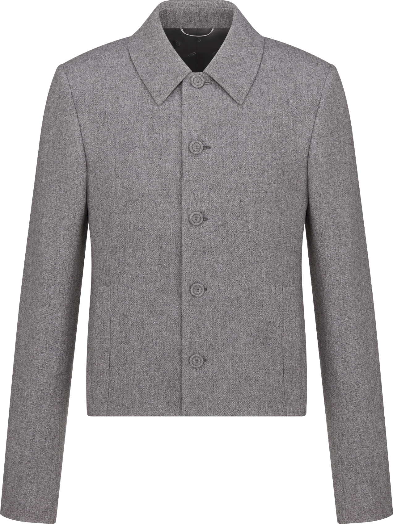Cropped Jacket Gray Felted Cashmere and Virgin Wool | DIOR