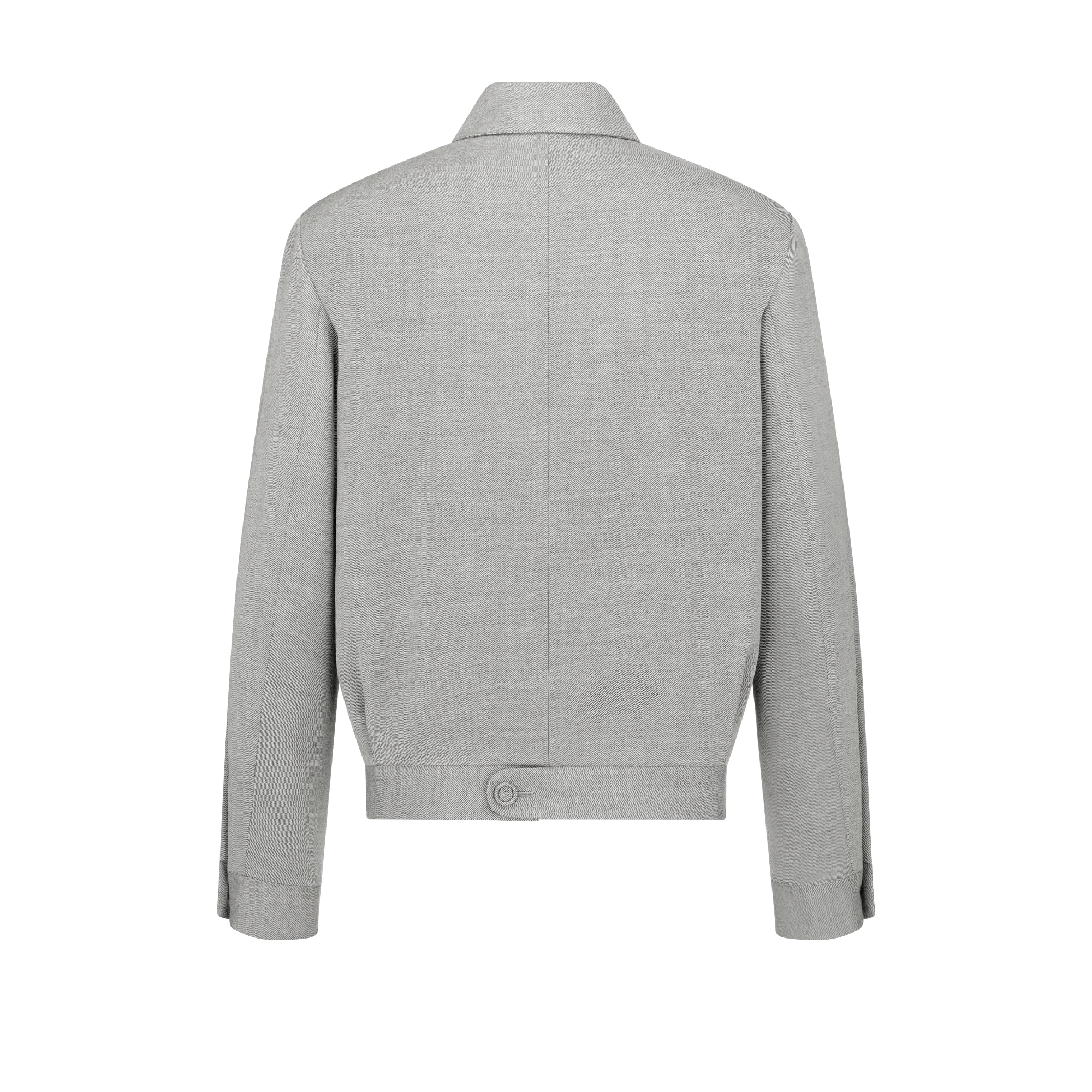 Zipped Jacket Gray Virgin Wool Twill | DIOR