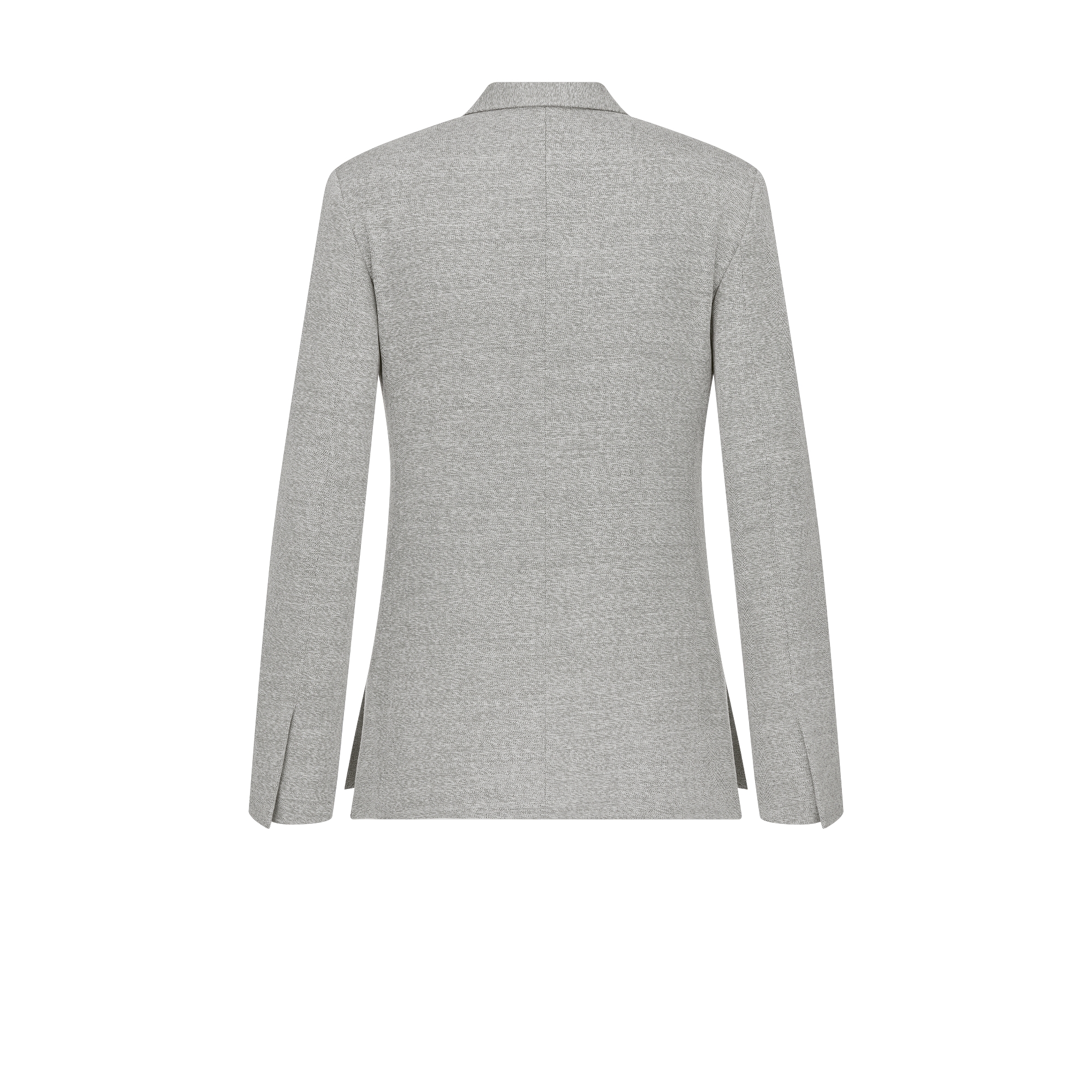 Jacket with Oblique Closure Gray Virgin Wool Twill | DIOR