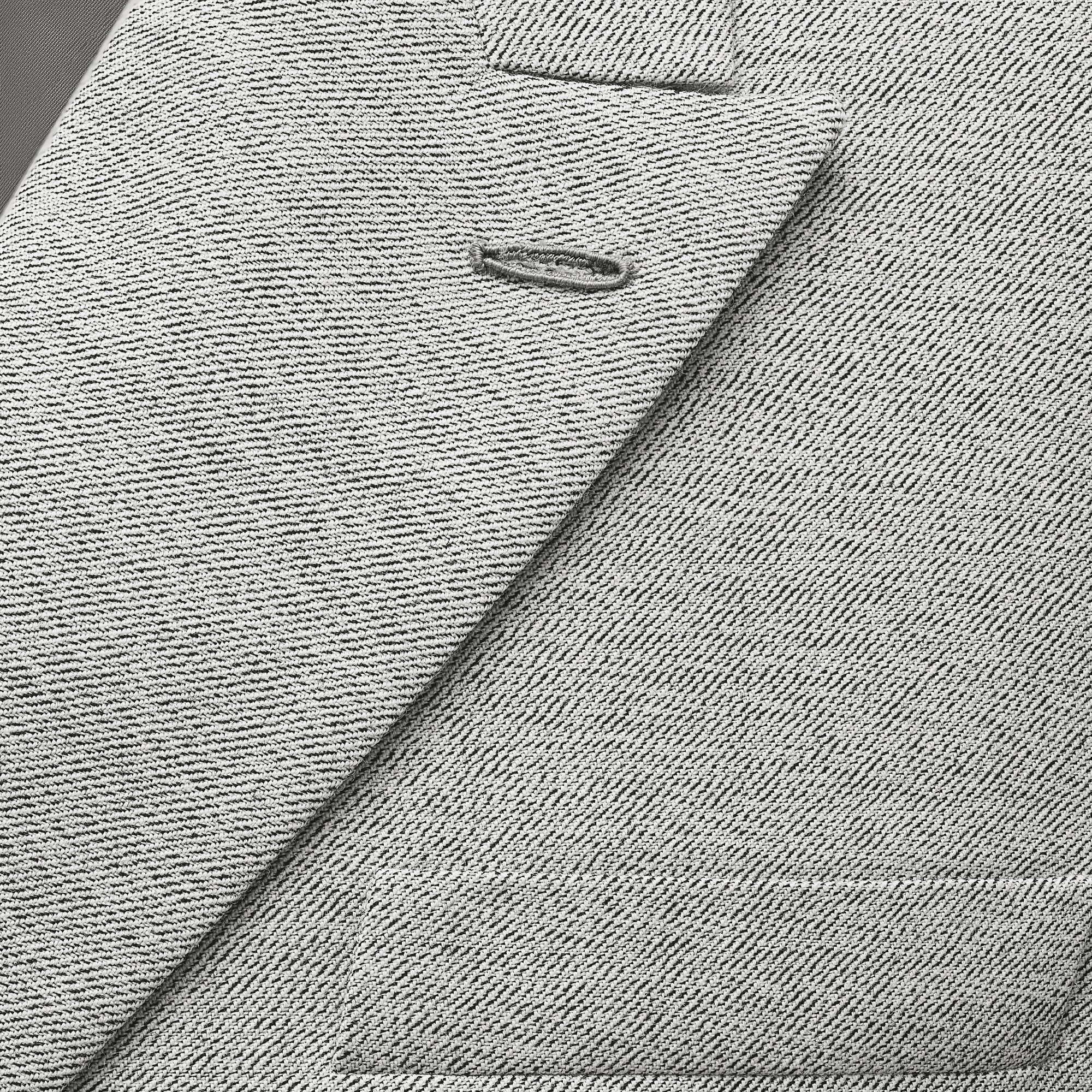 Jacket with Oblique Closure Gray Virgin Wool Twill | DIOR