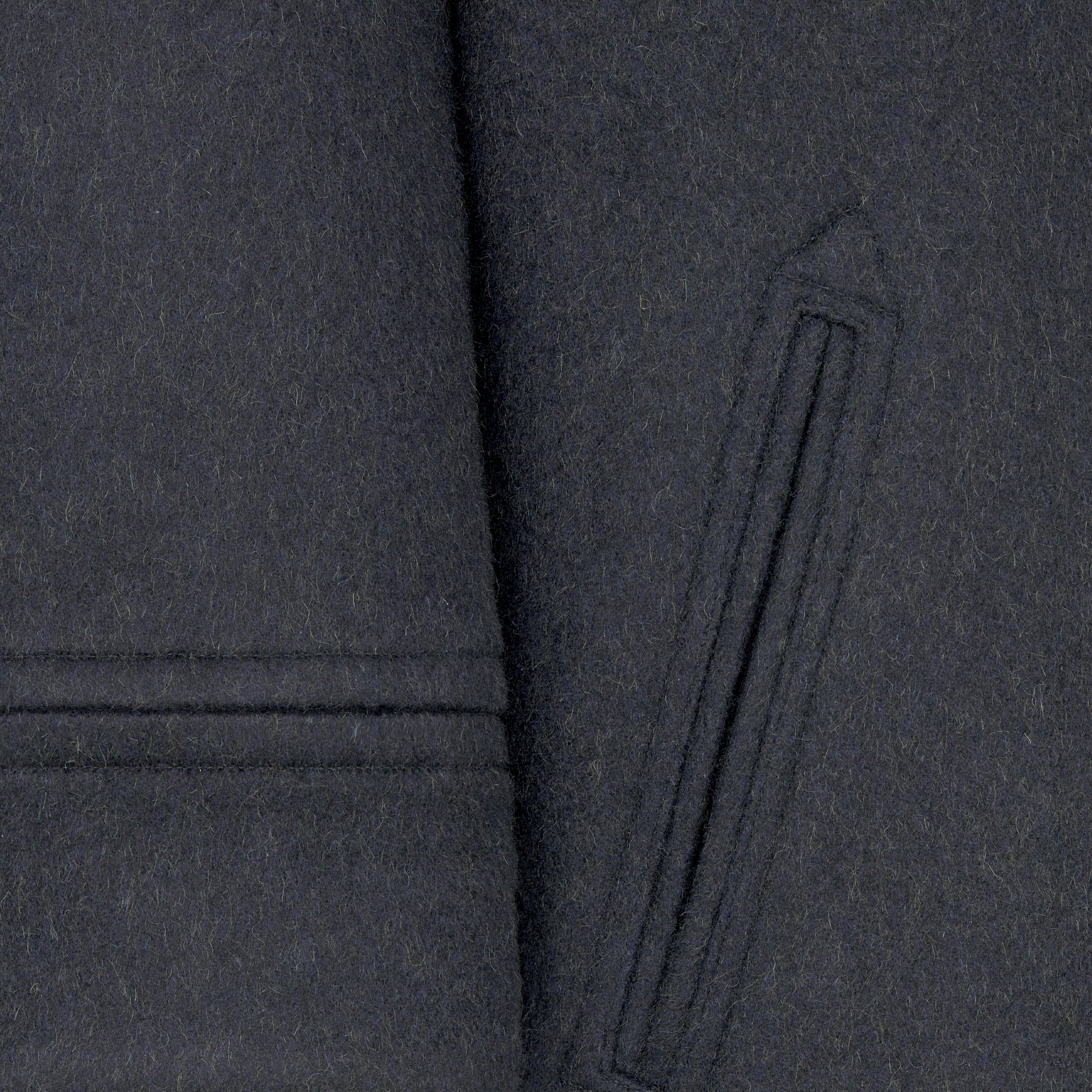 Manteau long Drap de laine de chameau, mohair et laine vierge mélangés ...