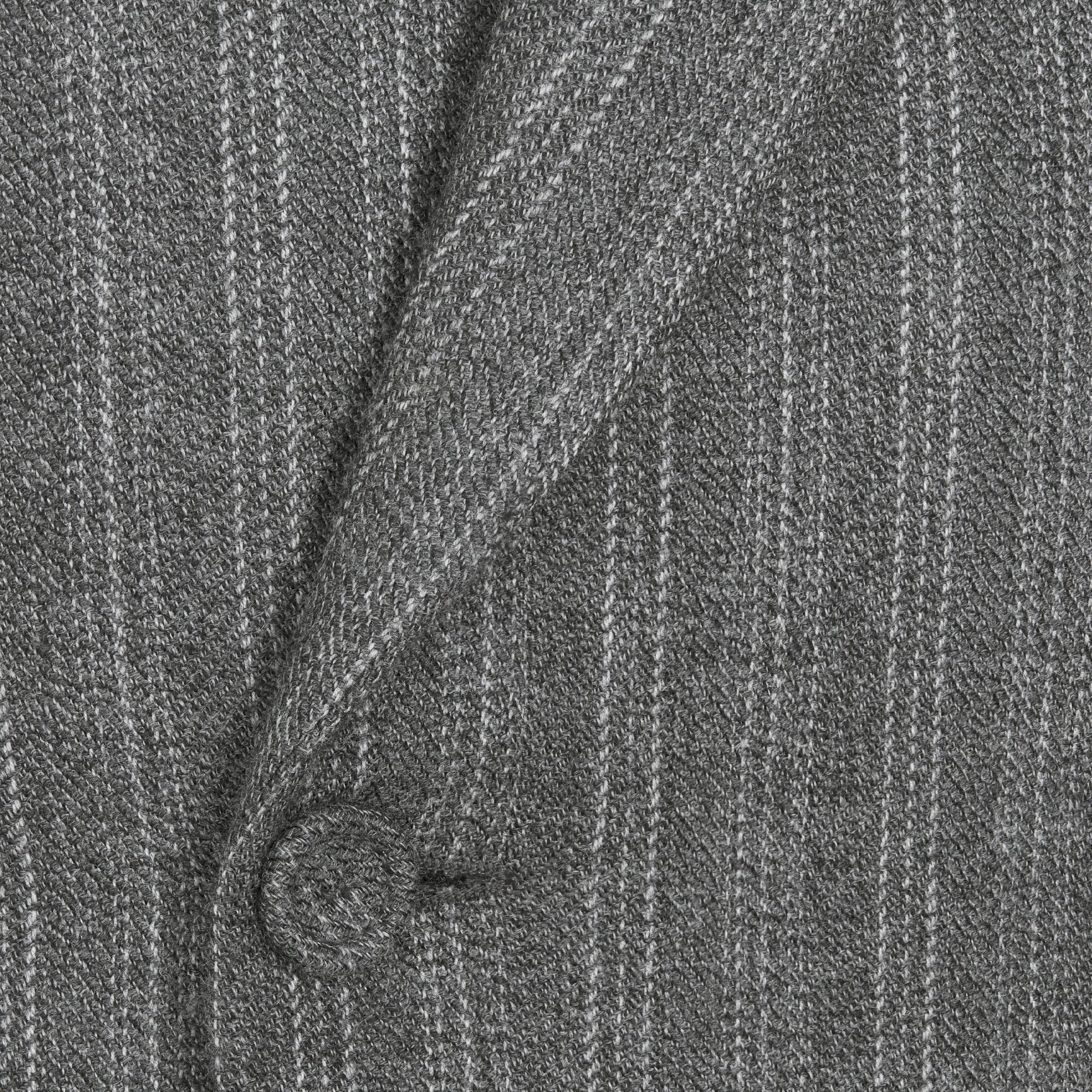 Bar Coat with Oblique Closure Gray Striped Virgin Wool Twill | DIOR