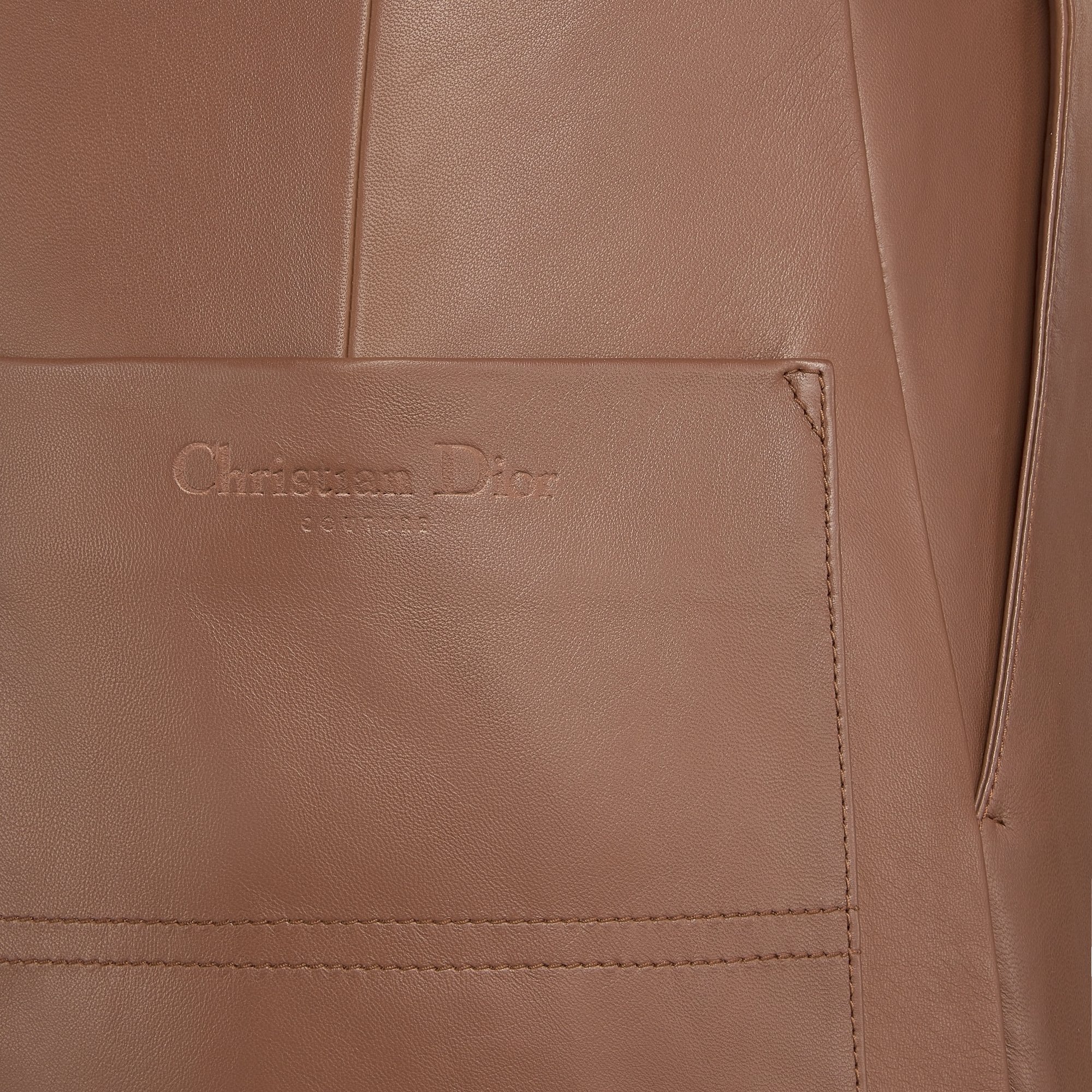 Christian Dior Couture Pants Brown Lambskin | DIOR