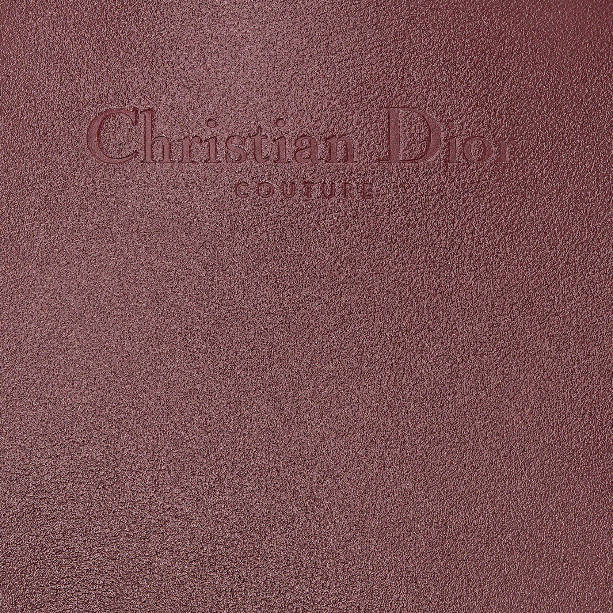 Christian Dior Couture Top Burgundy Calfskin | DIOR