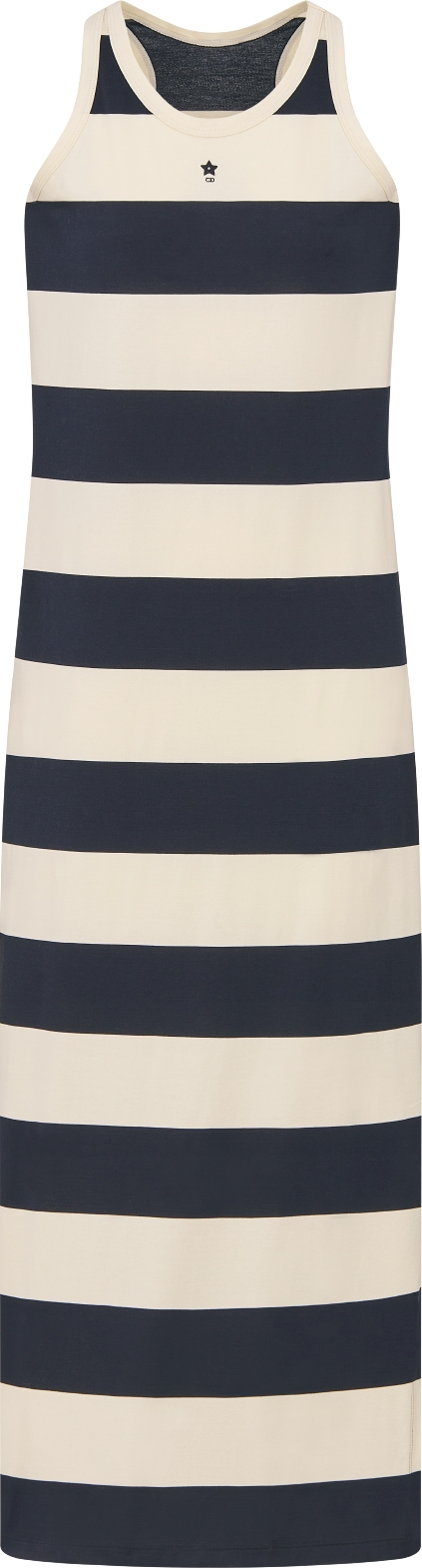 Dioriviera Straight Dress Ecru and Navy Blue Cotton Jersey with Dior ...