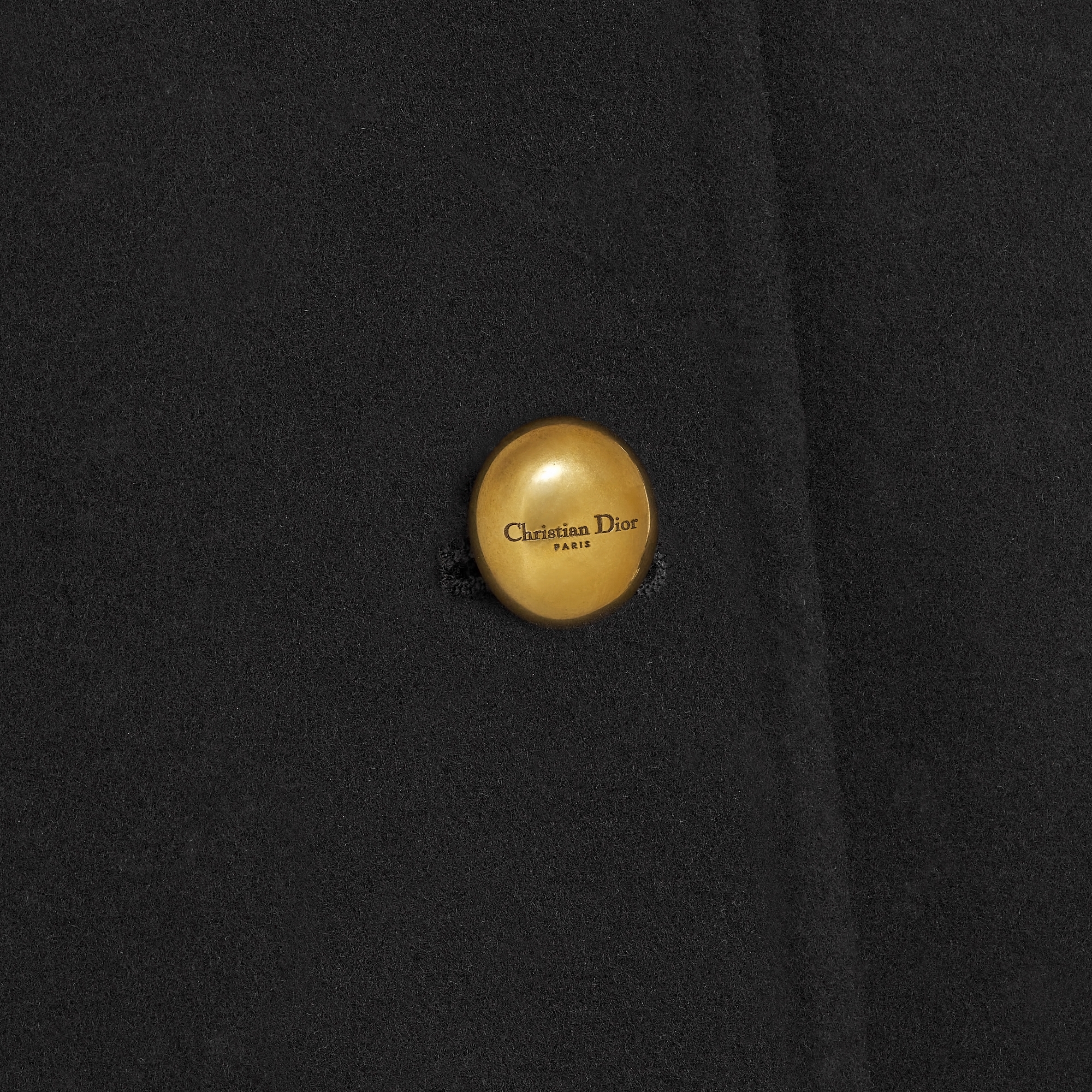 Loose Peacoat Black Double-Sided Virgin Wool and Cashmere | DIOR
