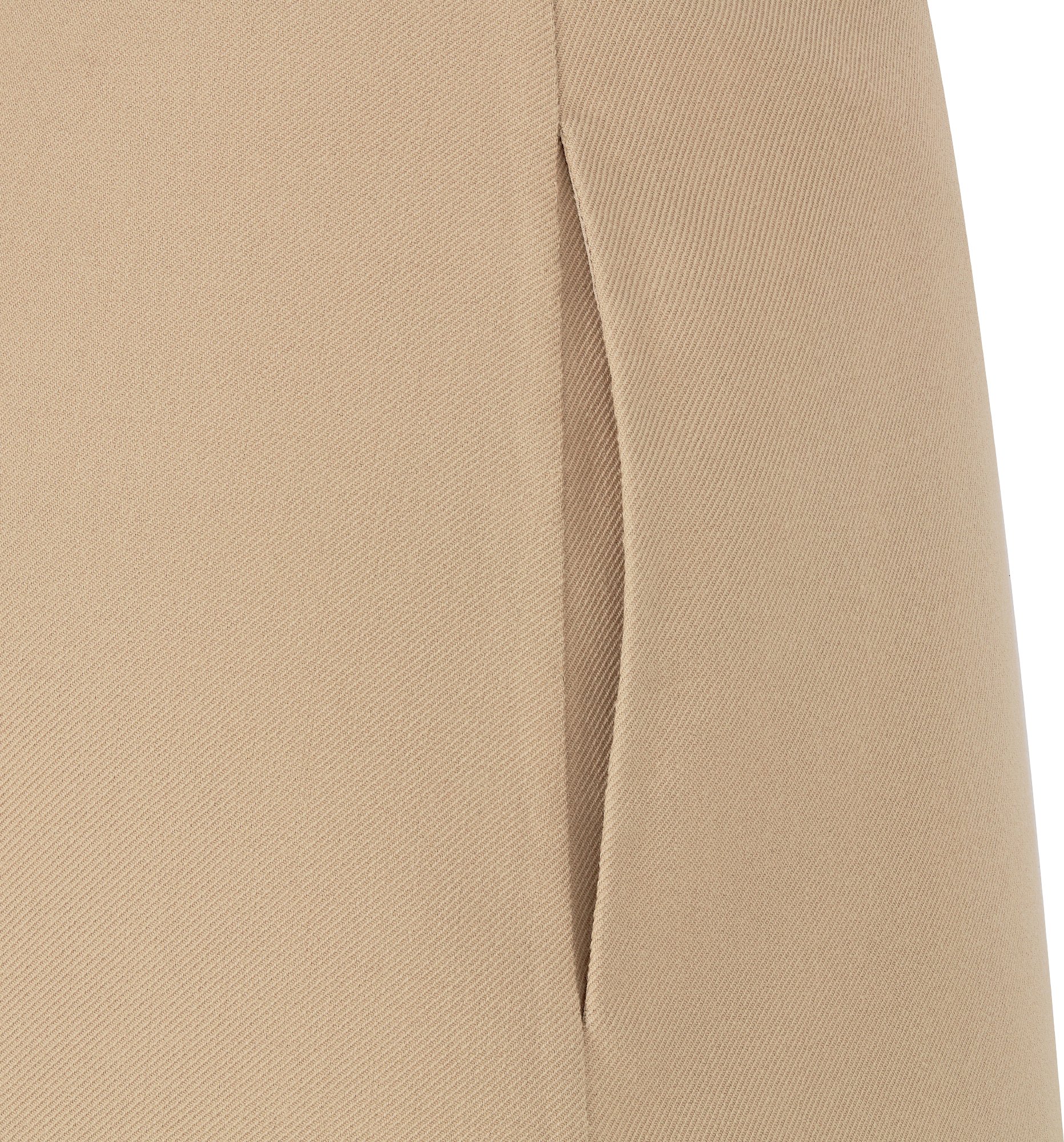 Straight Skirt Beige Virgin Wool and Silk Gabardine | DIOR
