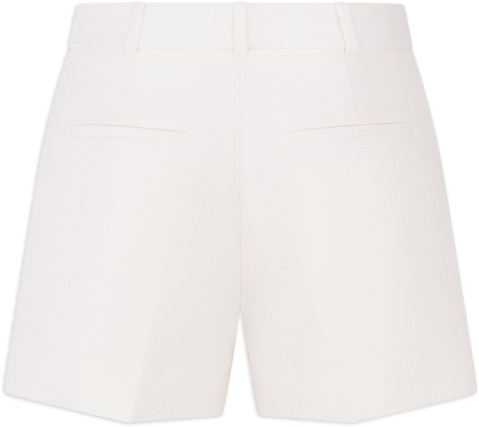 Shorts Ecru Virgin Wool and Silk Bouclé | DIOR