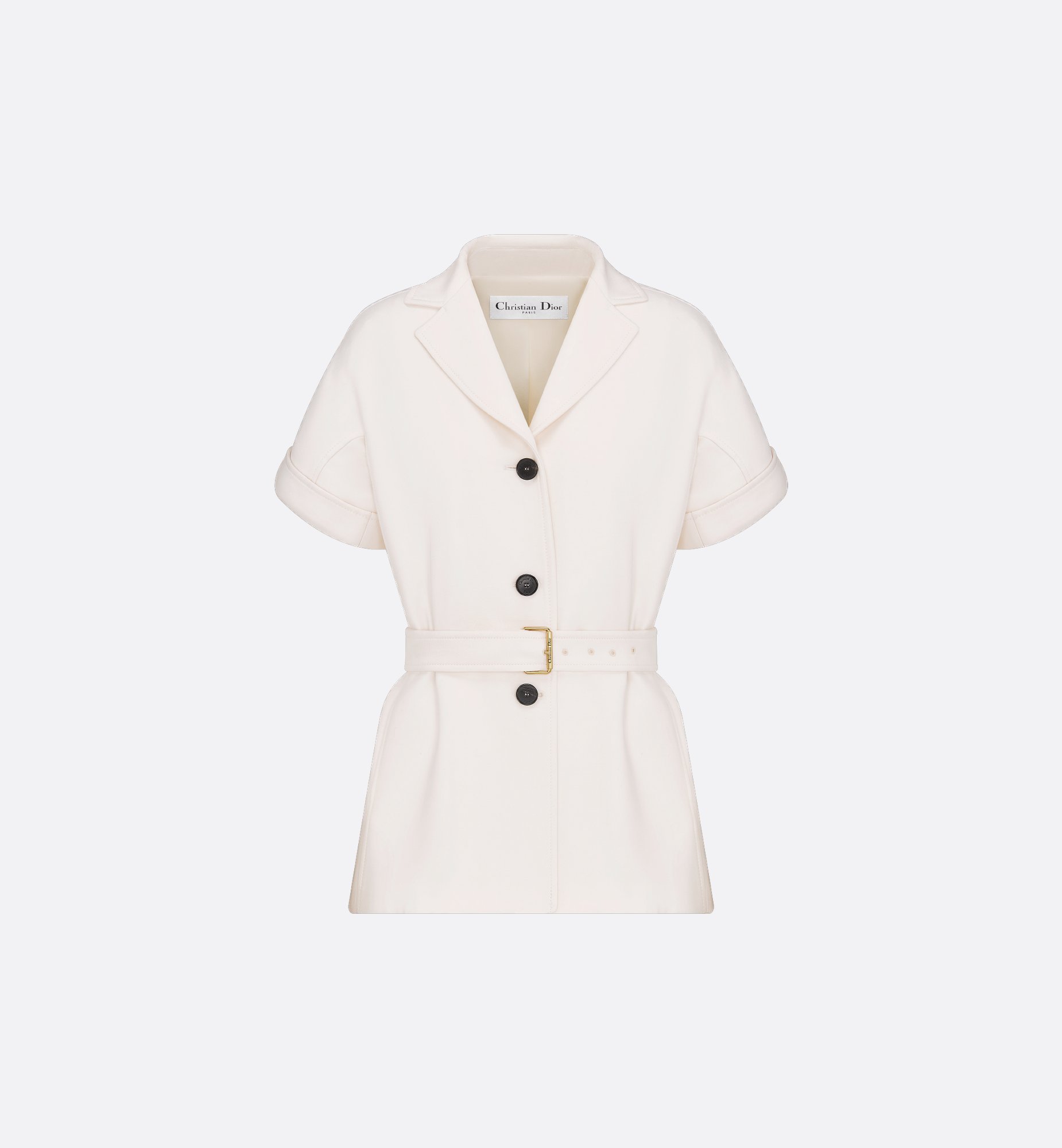 Turtleneck Sweater Ecru Cashmere and Silk Ribbed Knit | DIOR Turtleneck Sweater Ecru Cashmere and Silk Ribbed Knit | DIOR
