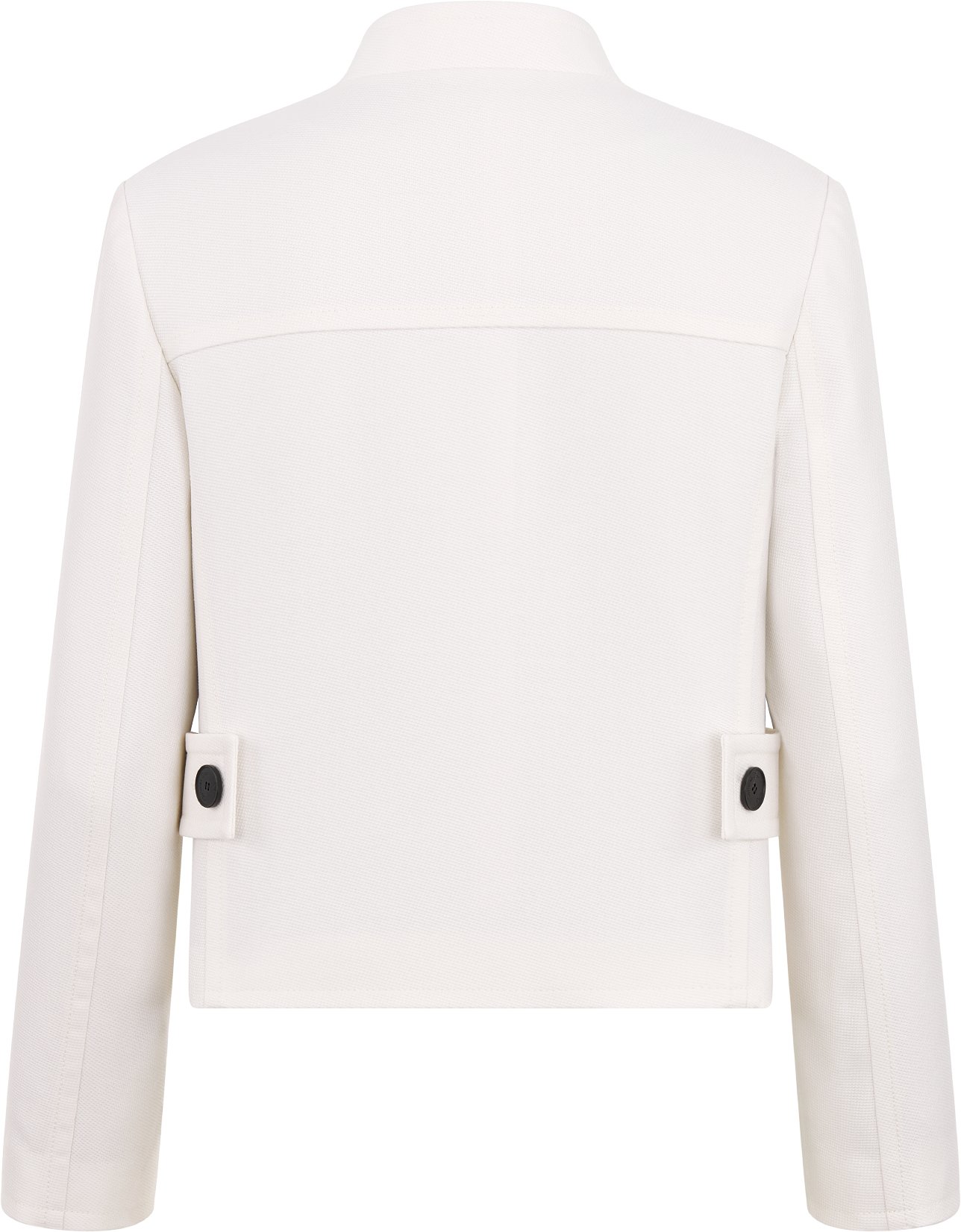 Chaqueta corta con chaleco Cannage extraíble Grain de poudre de lana virgen y seda en color ...