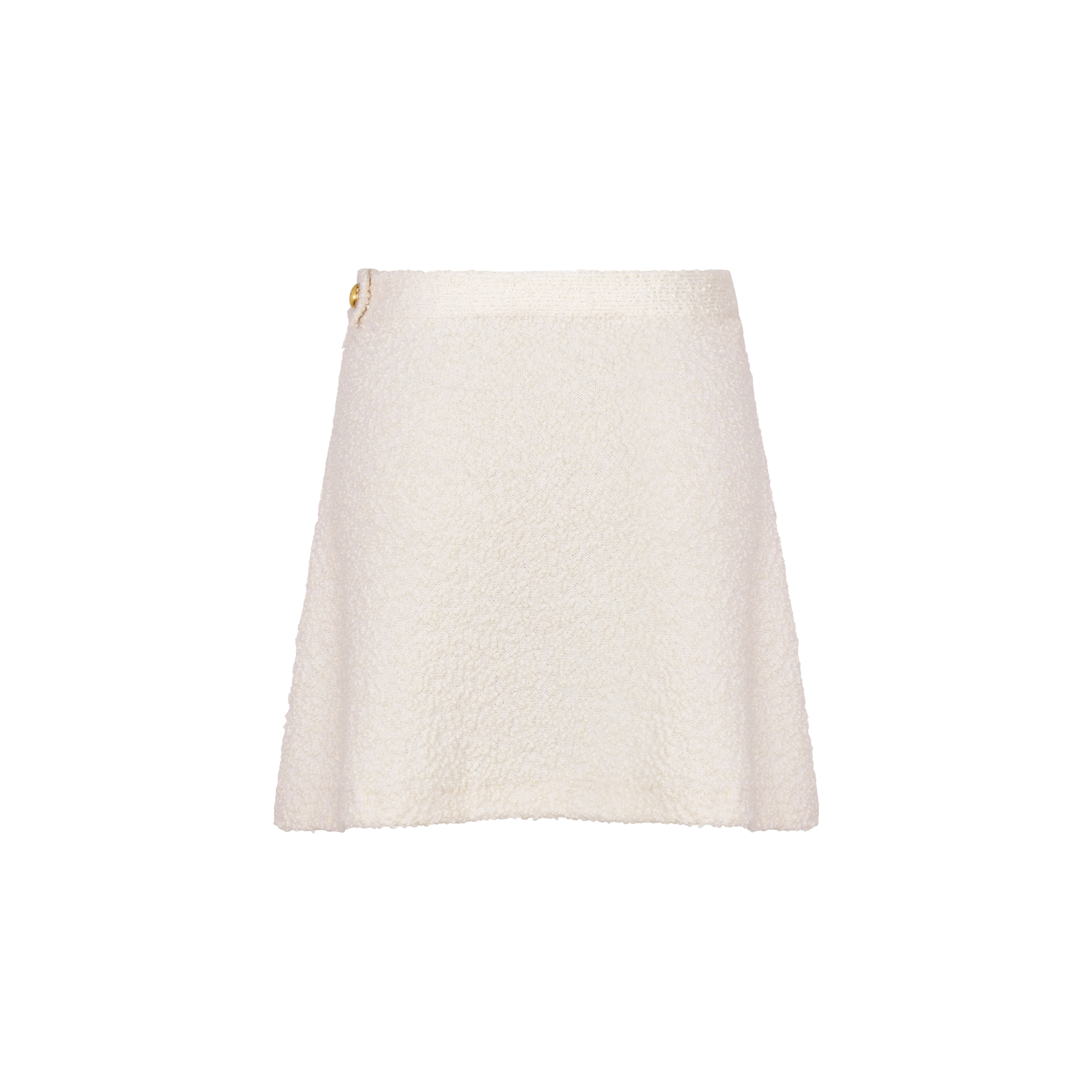 Minissaia evasê Malha com mescla de algodão e lã cru | DIOR