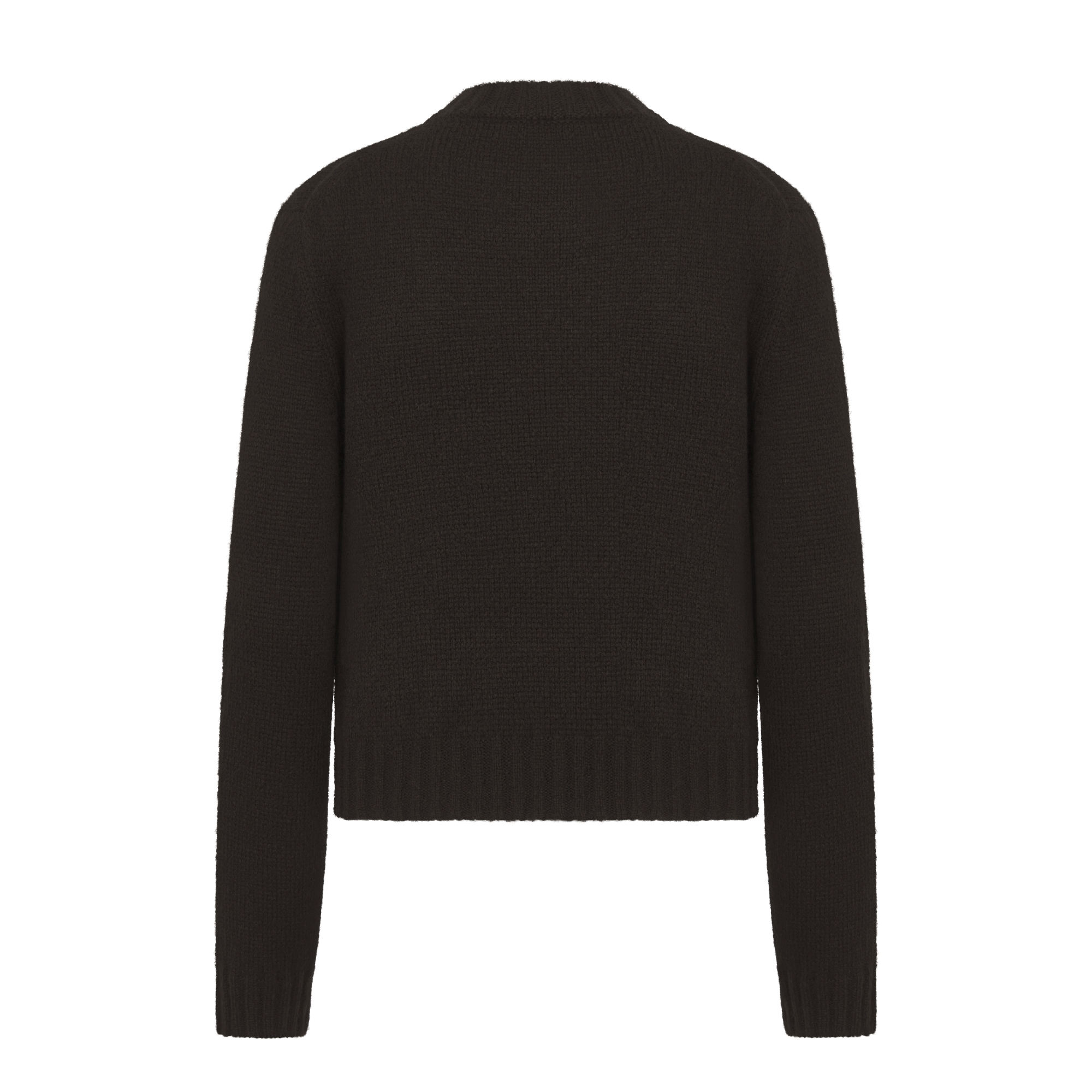Sweater Black Cashmere and Silk Knit with White Miss Dior Graffiti ...