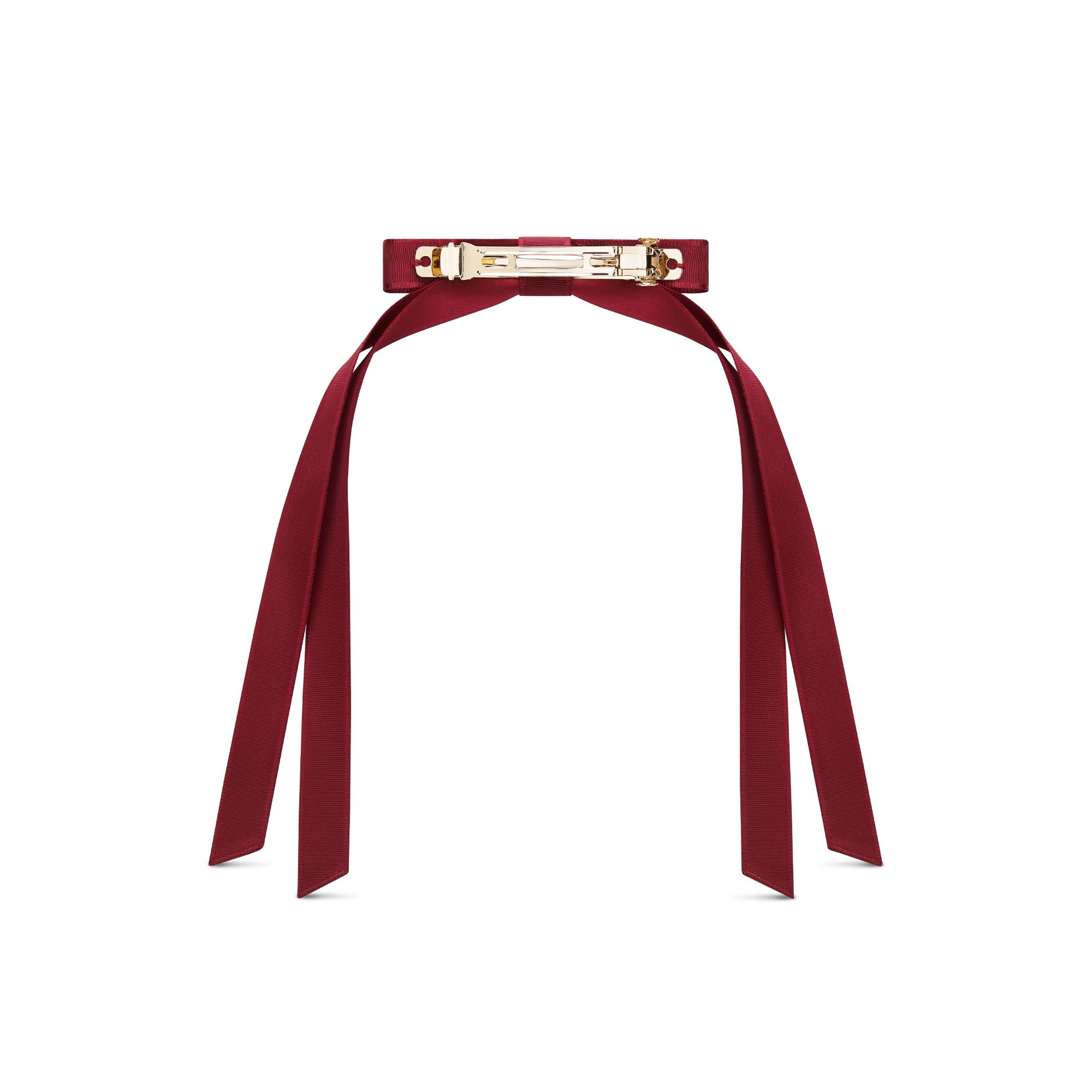 Dior Twist Bow Garnet Red Grosgrain | DIOR