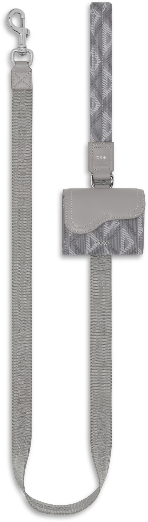 Pet Leash Dior Gray Nylon Jacquard and Dior Gray Coated Cotton Canvas ...