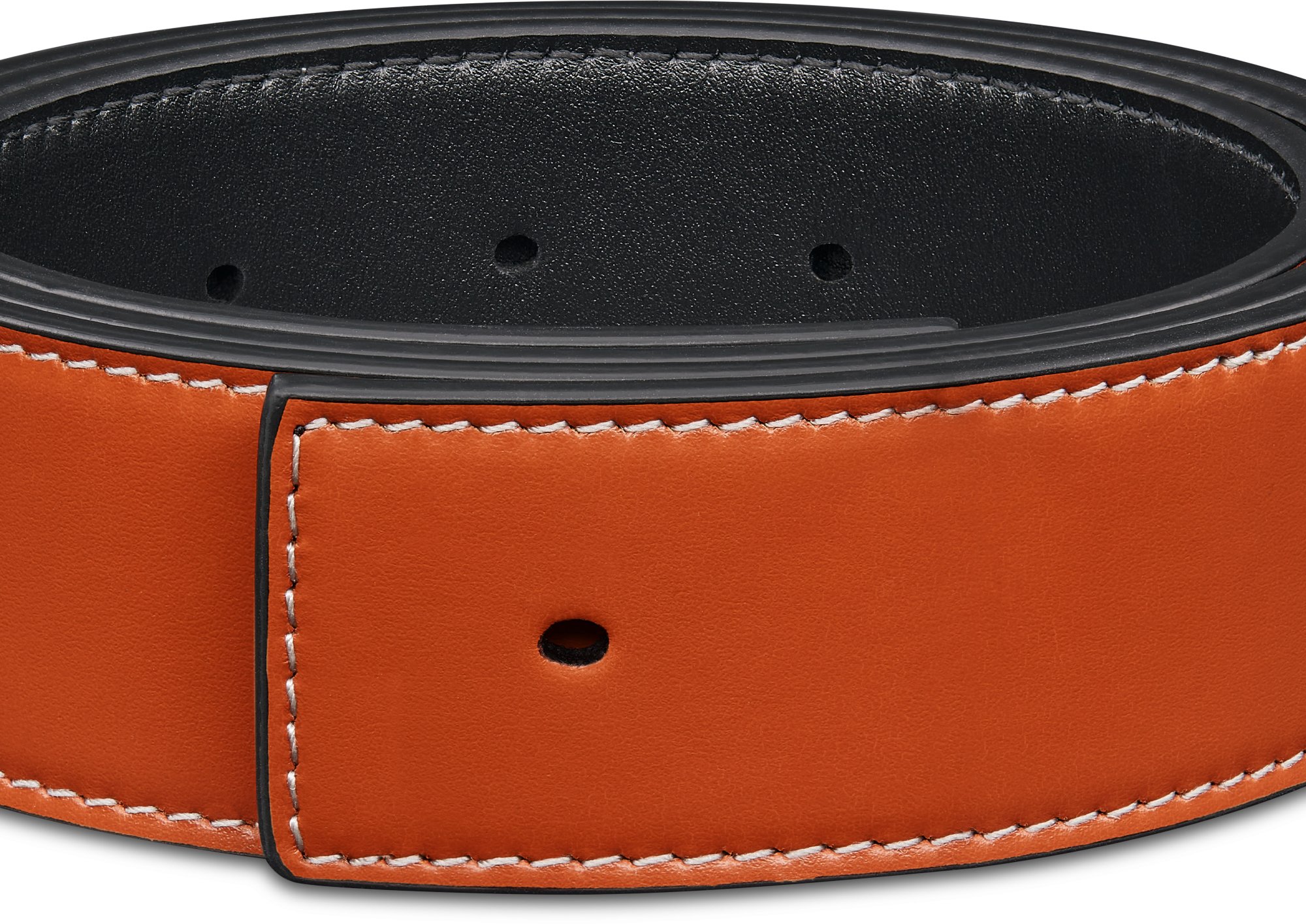 Reversible Belt Strap Cognac Brown and Black Smooth Calfskin, 35 MM | DIOR