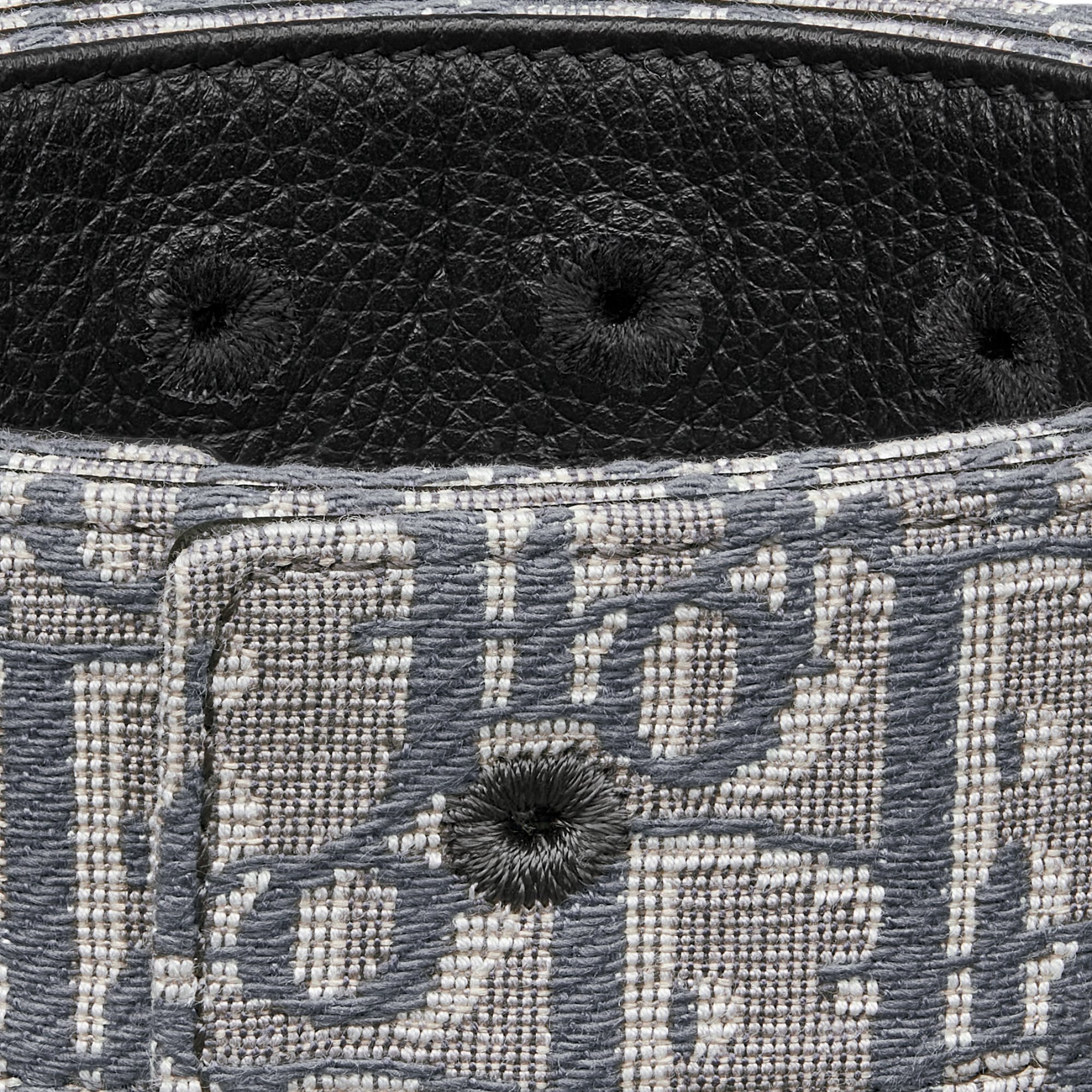 Reversible Belt Strap Deep Gray Dior Oblique Jacquard and Deep Gray ...