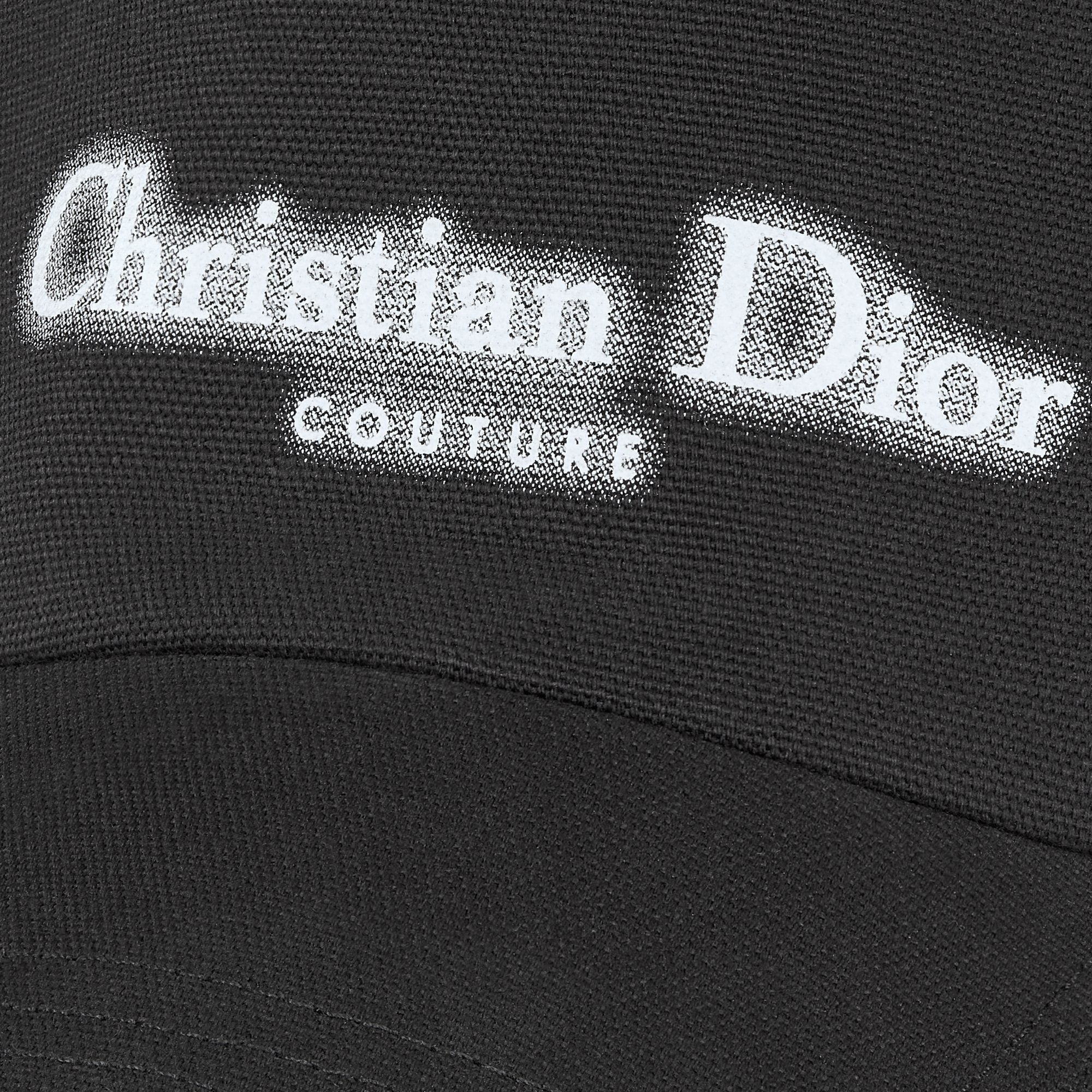 Christian Dior Couture Cap Black Cotton Canvas | DIOR