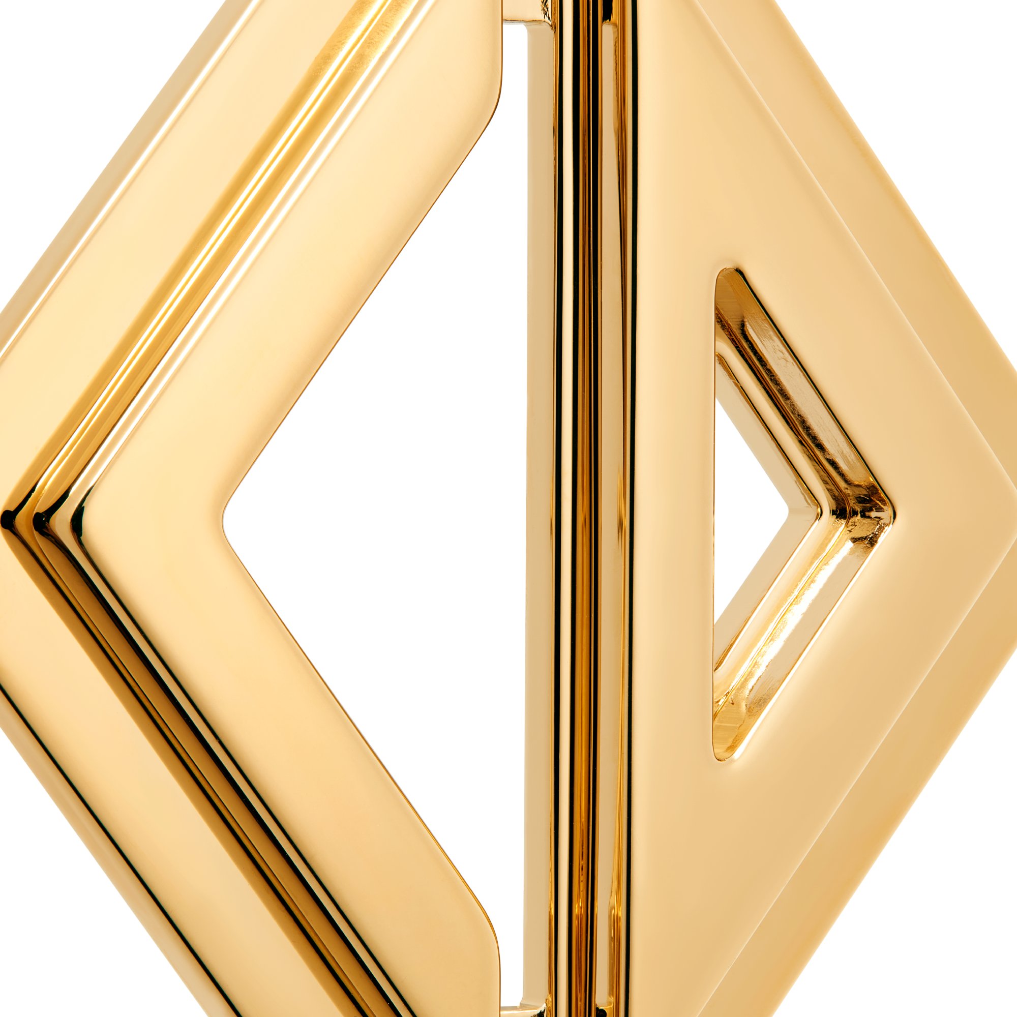 Gesp in de vorm van het CD Diamond-kenmerk Messing met goudkleurige afwerking, 40 mm | DIOR