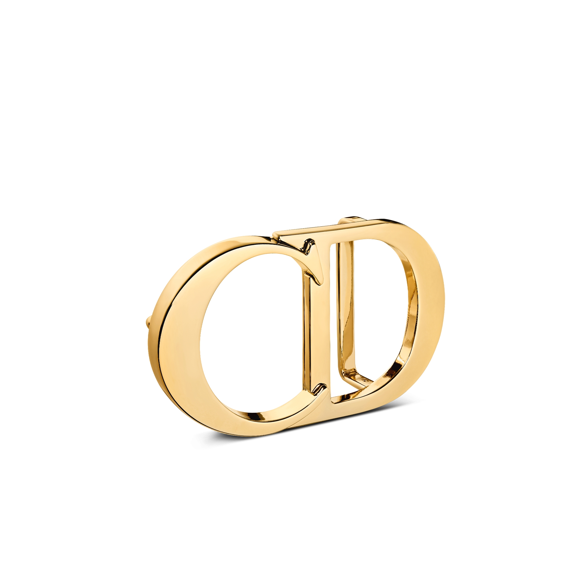 Boucle de ceinture CD Icon Laiton finition dorée, 40 mm | DIOR