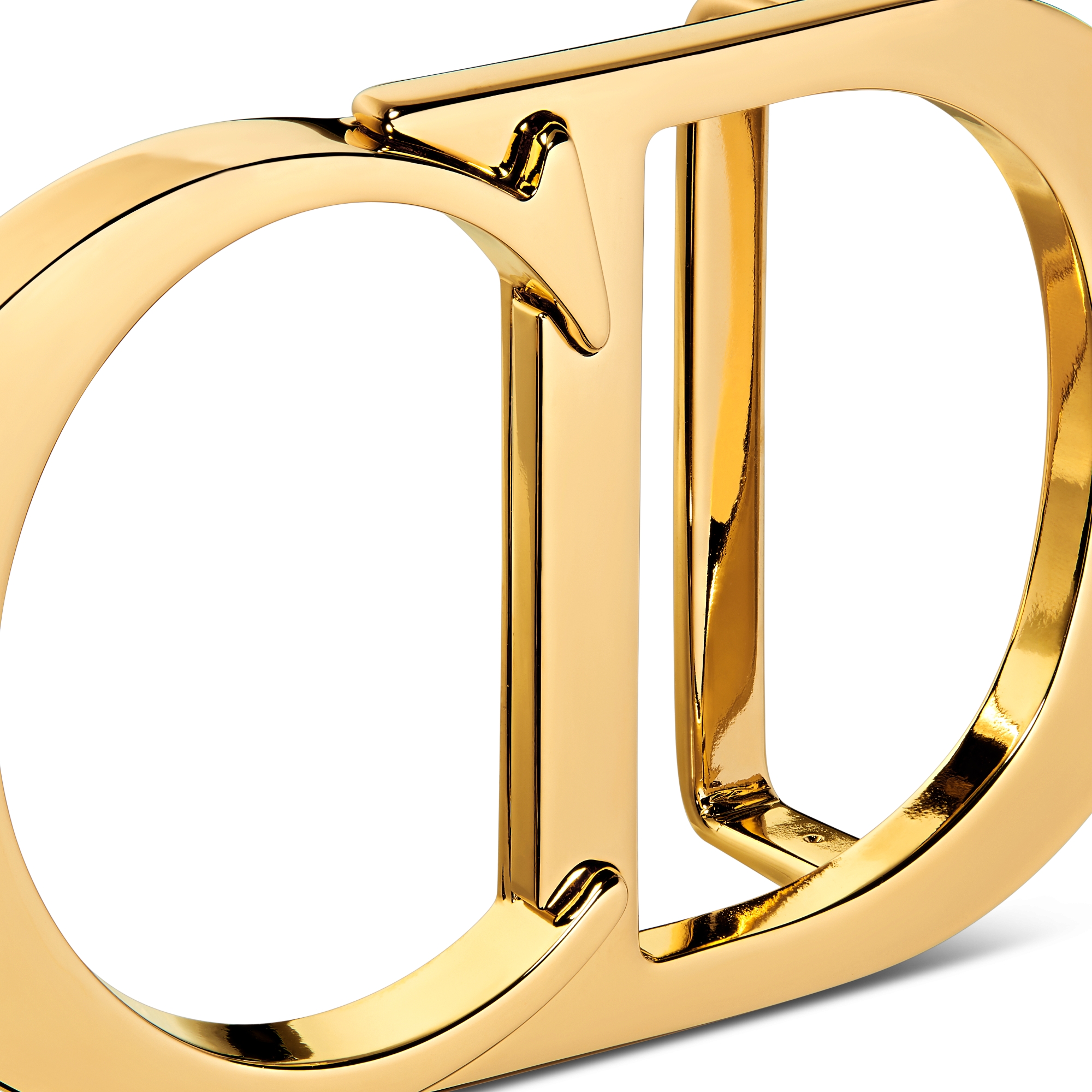 Boucle de ceinture CD Icon Laiton finition dorée, 40 mm | DIOR