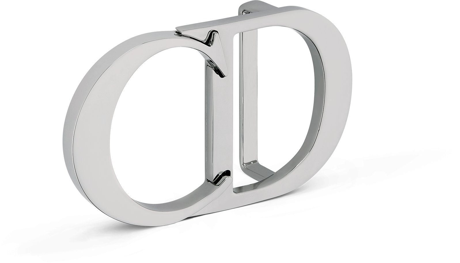 Boucle de ceinture CD Icon Laiton finition palladium, 40 mm | DIOR
