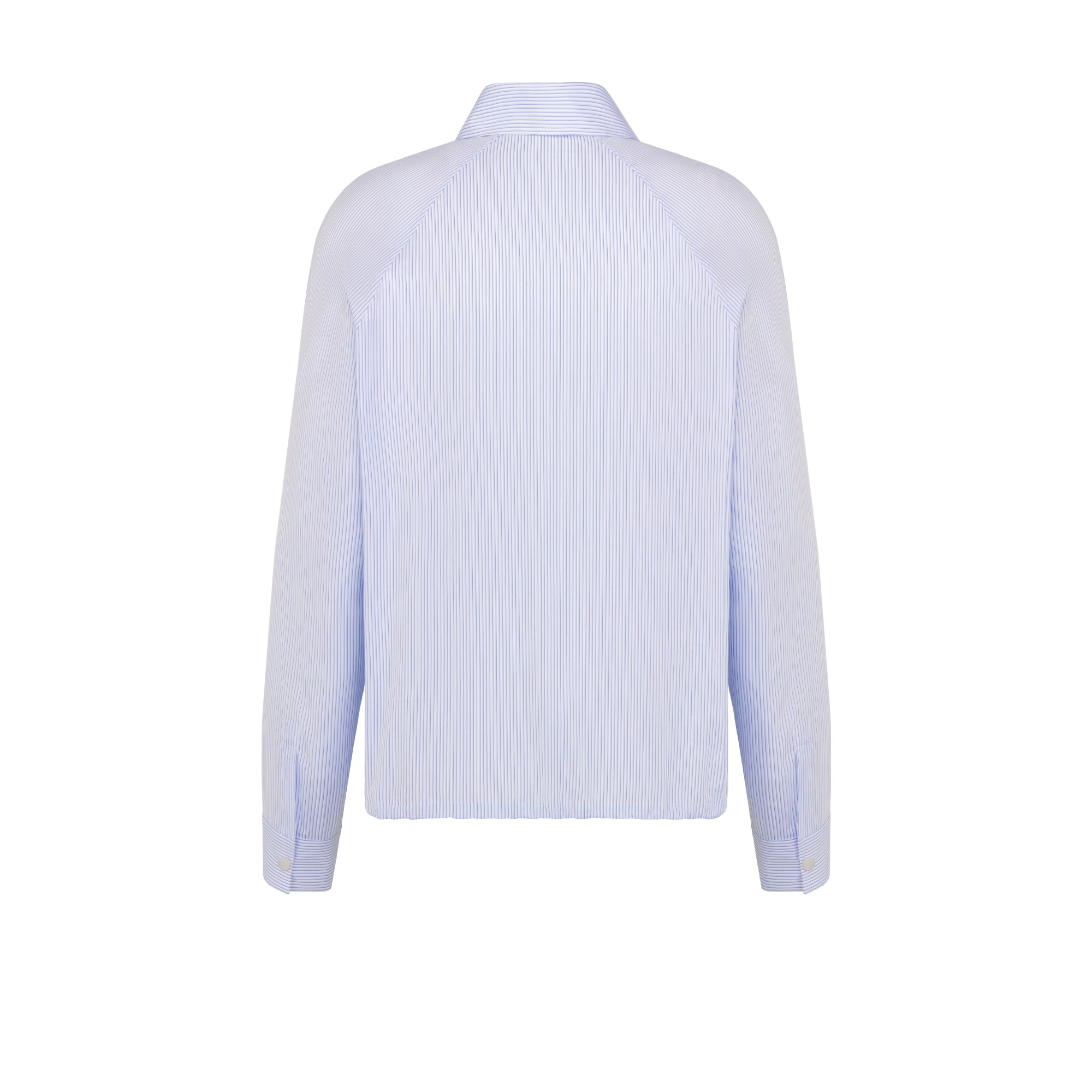 Camisa Christian Dior Couture bordada Popeline de algodão e seda branca ...