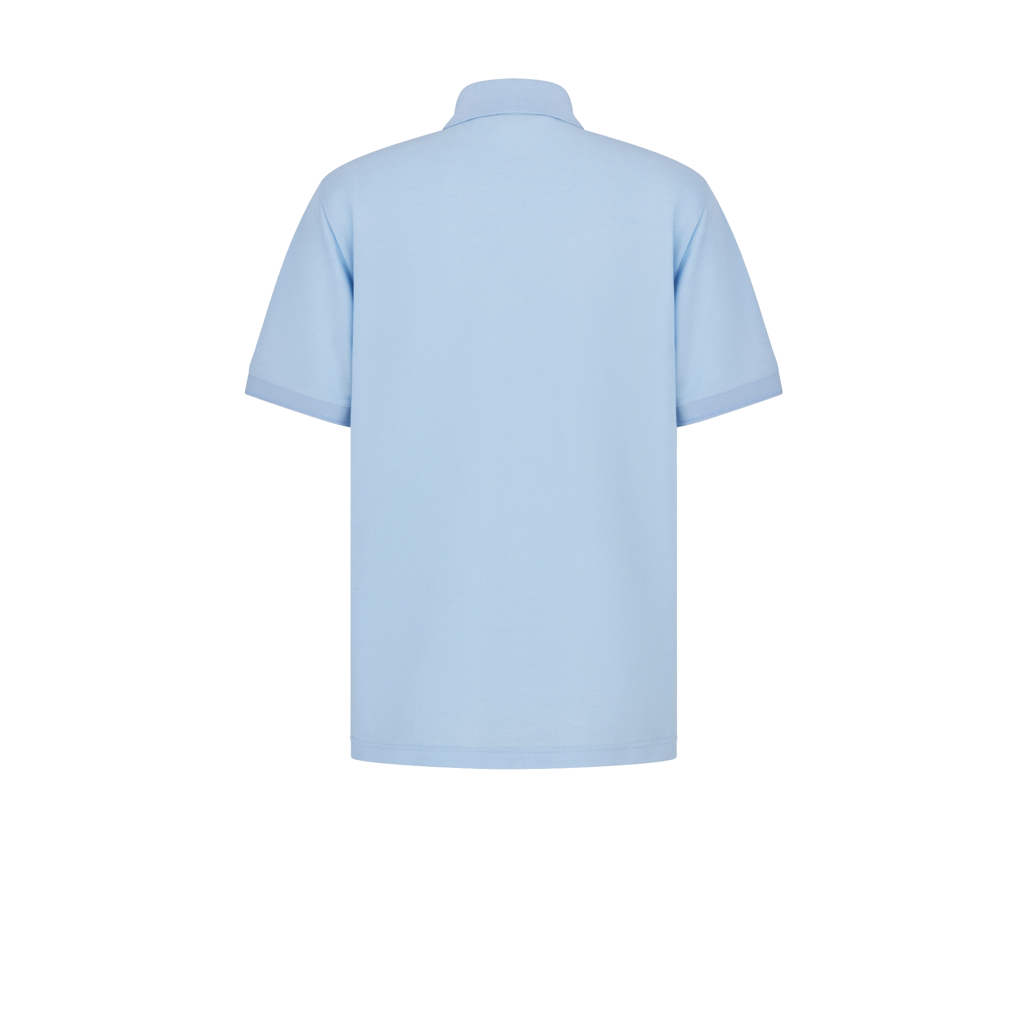Dior Icons Polo Shirt Blue Cotton and Silk Piqué | DIOR
