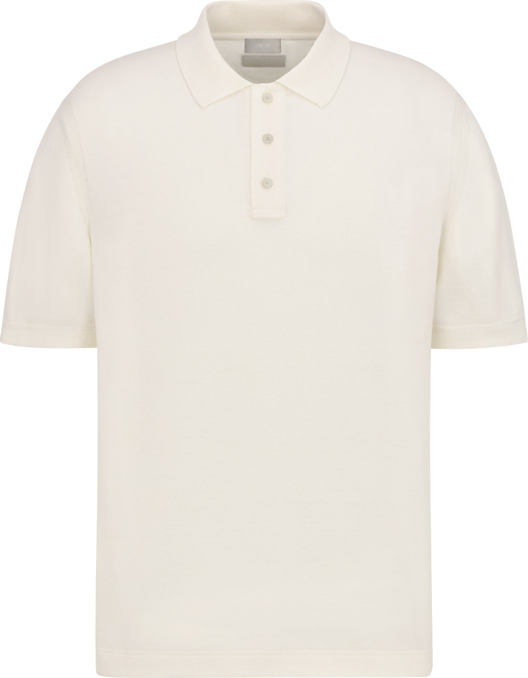 Dior Icons Polo Shirt Beige Cotton and Silk Piqué | DIOR