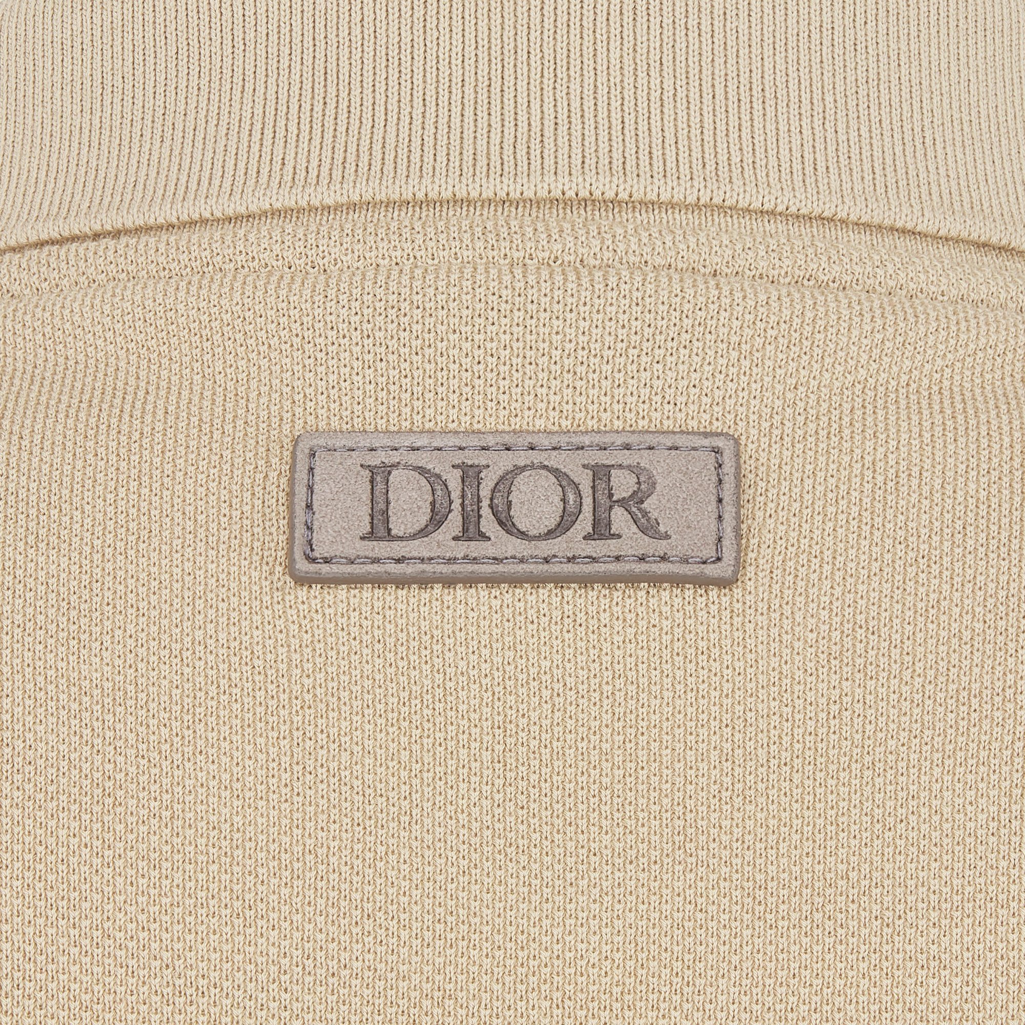 Dior Icons Polo Shirt Beige Cotton and Silk Piqué | DIOR