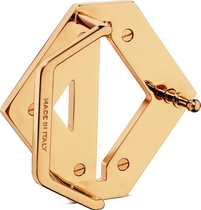 CD Diamond Belt Buckle Gold-Finish Brass, 40 MM | DIOR