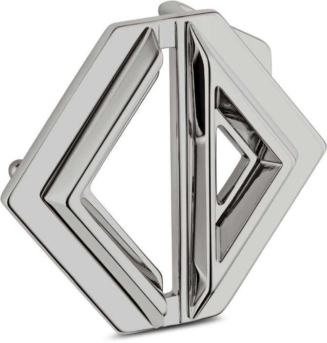 CD Diamond Belt Buckle Palladium-Finish Brass, 40 MM | DIOR