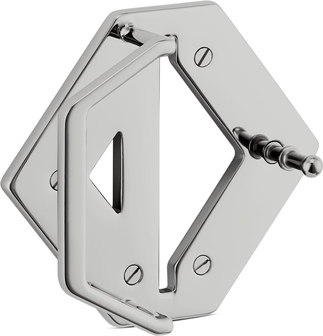 CD Diamond Belt Buckle Palladium-Finish Brass, 40 MM | DIOR