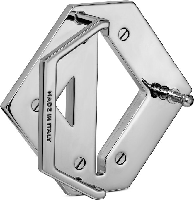 CD Diamond Belt Buckle Palladium-Finish Brass, 40 MM | DIOR