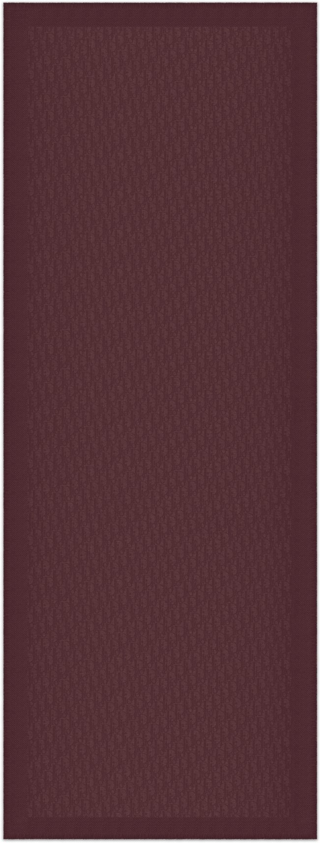 Dior Oblique Stole Burgundy Wool and Silk | DIOR