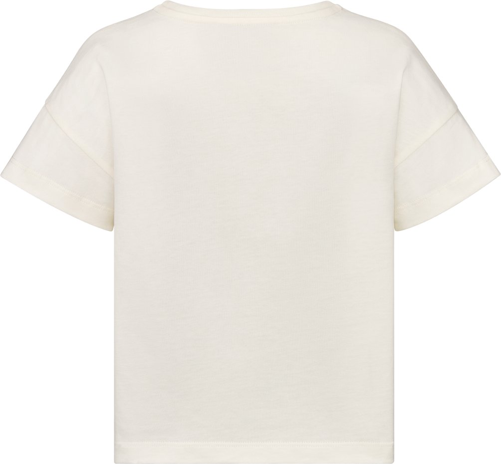 Kids' T-Shirt Cream Cotton Jersey with Gold-Tone Constellation Motif | DIOR
